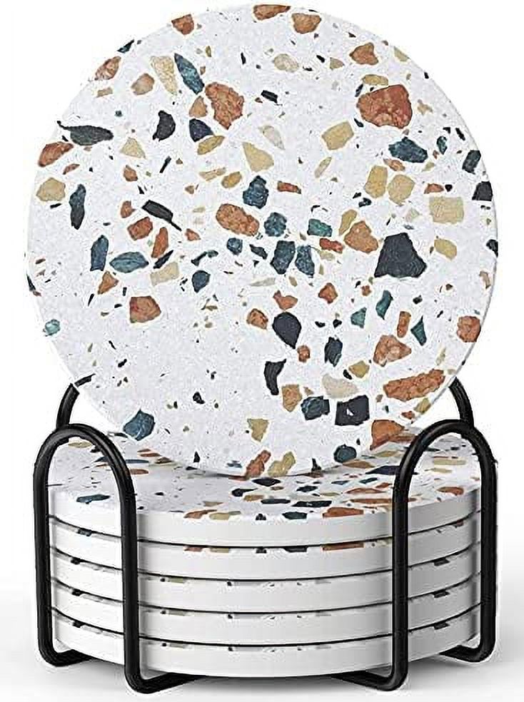 3dRose Black and White Checkerboard Pattern, Soft Coasters, set of 4 ...