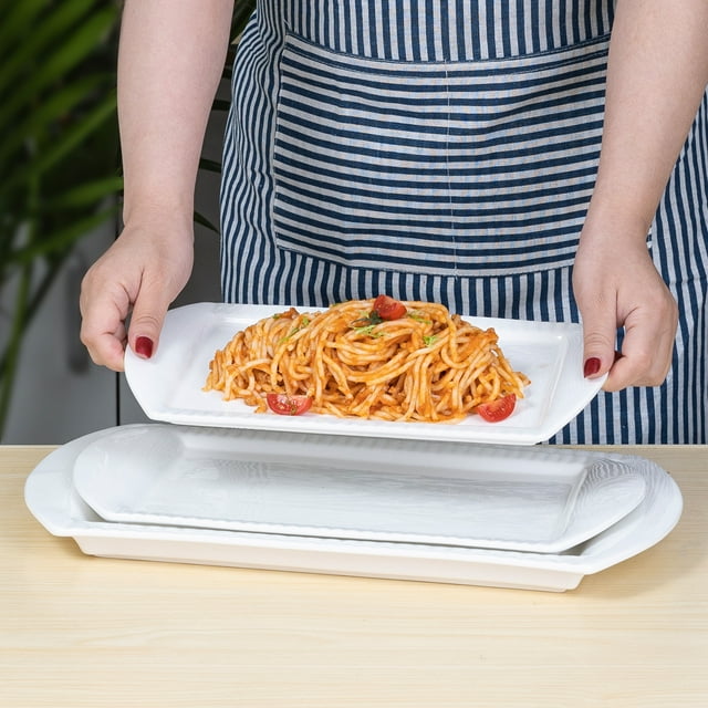 LIFVER Large Serving Platter and Scrub Sponge, 16"/14"/12" Turkey ...