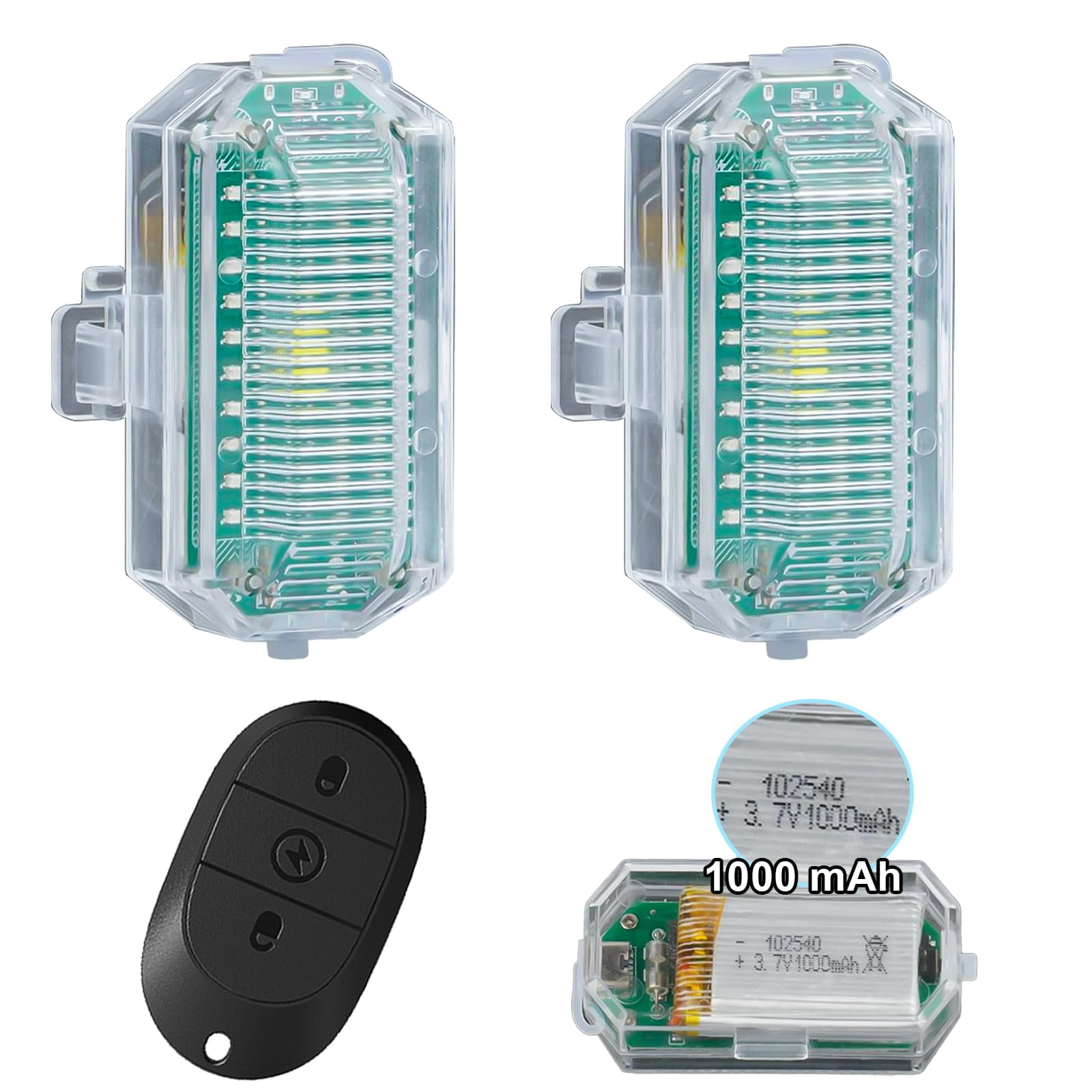 LIGBT 1000mAh Wireless Led STF9 Strobe Light with Remote Control Led ...