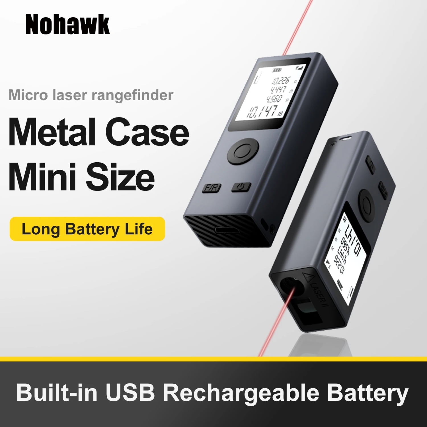 LIGGJUN Portable compact and precise mini laser distance measuring ...