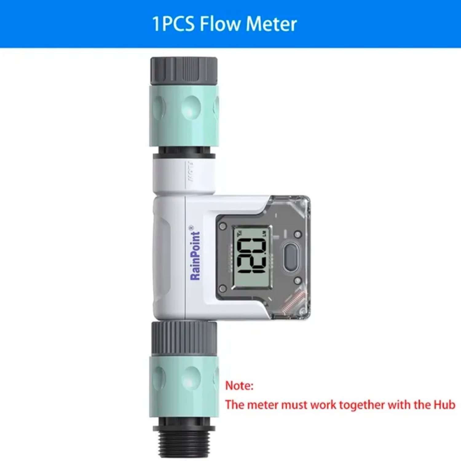 LIGGJUN Wifi Smart Water Flow Meter Gauge For Outdoor Garden Hose ...