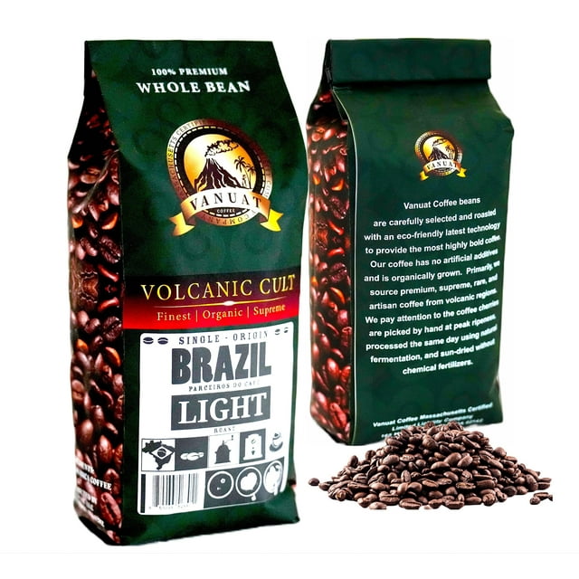 LIGHT ROAST Whole Bean Coffee Specialty Volcanic Organic Supreme Finest ...