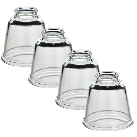 LIGHTACCENTS Ceiling Fan Light Covers: Clear Glass Shade Lamp ...