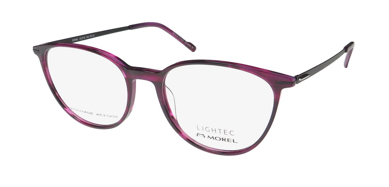 Lightec Morel Omicron 16 30089L PN12 Women's Dark Plum Eyeglasses ...