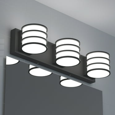 Miniyam LED Modern Bathroom Vanity Light Fixture, 6-Light Acrylic Wall ...