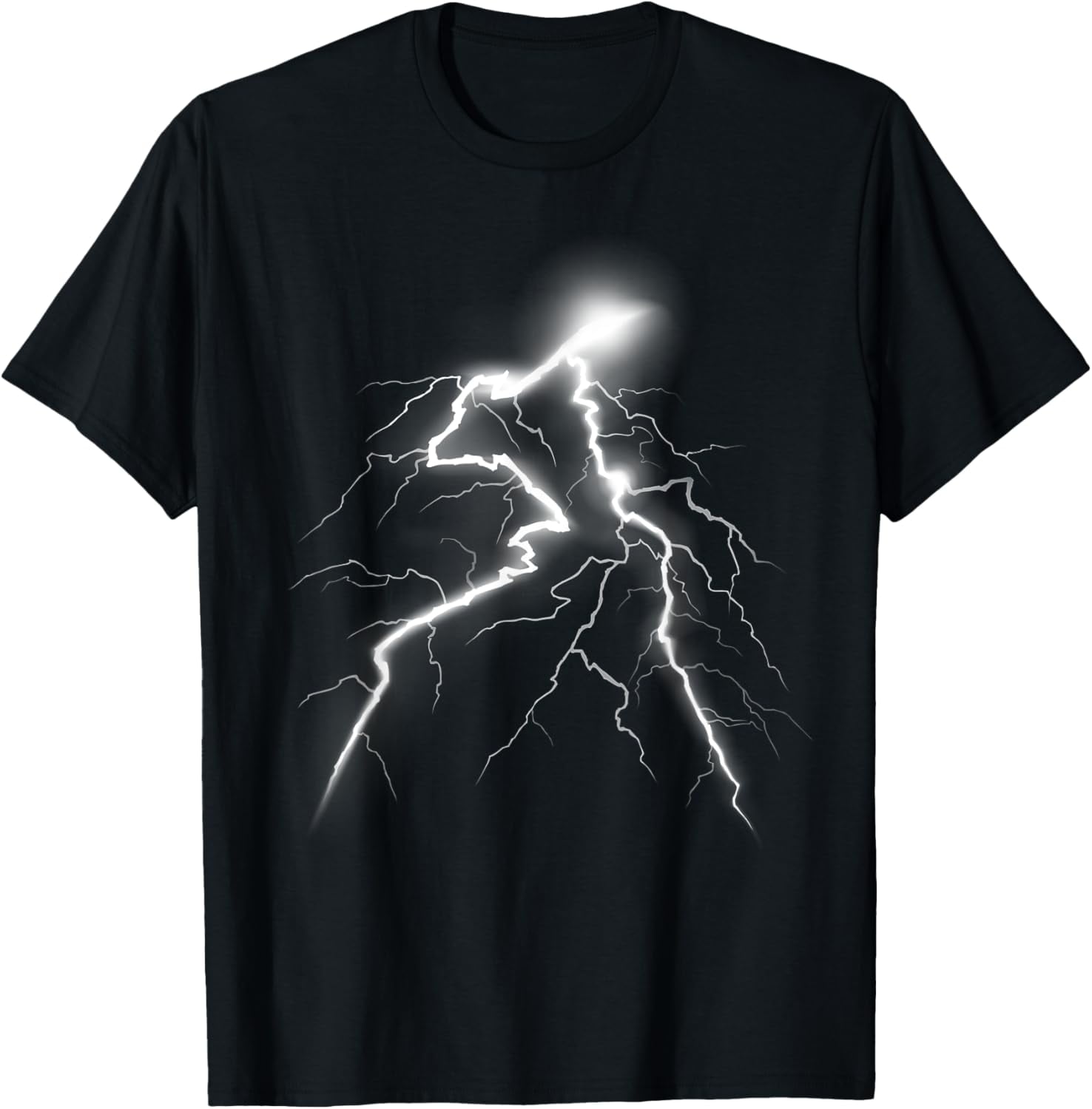 LIGHTNING T-shirt Thunder Lightning Bolt Storm Strikes T-Shirt ...