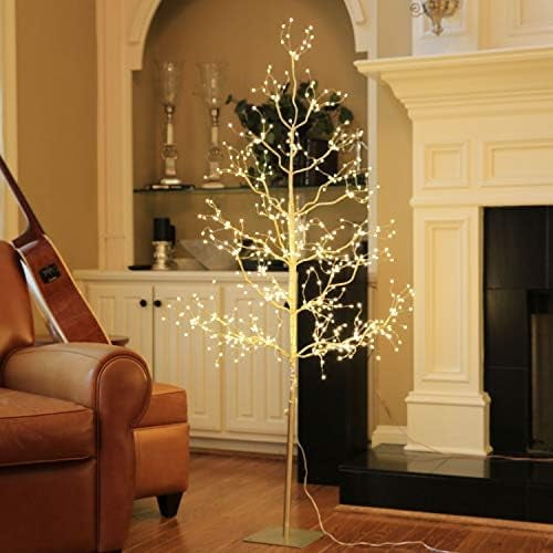 LIGHTSHARE 5 ft. LED Tree - Starlit Tree Collection with Warm White LED ...