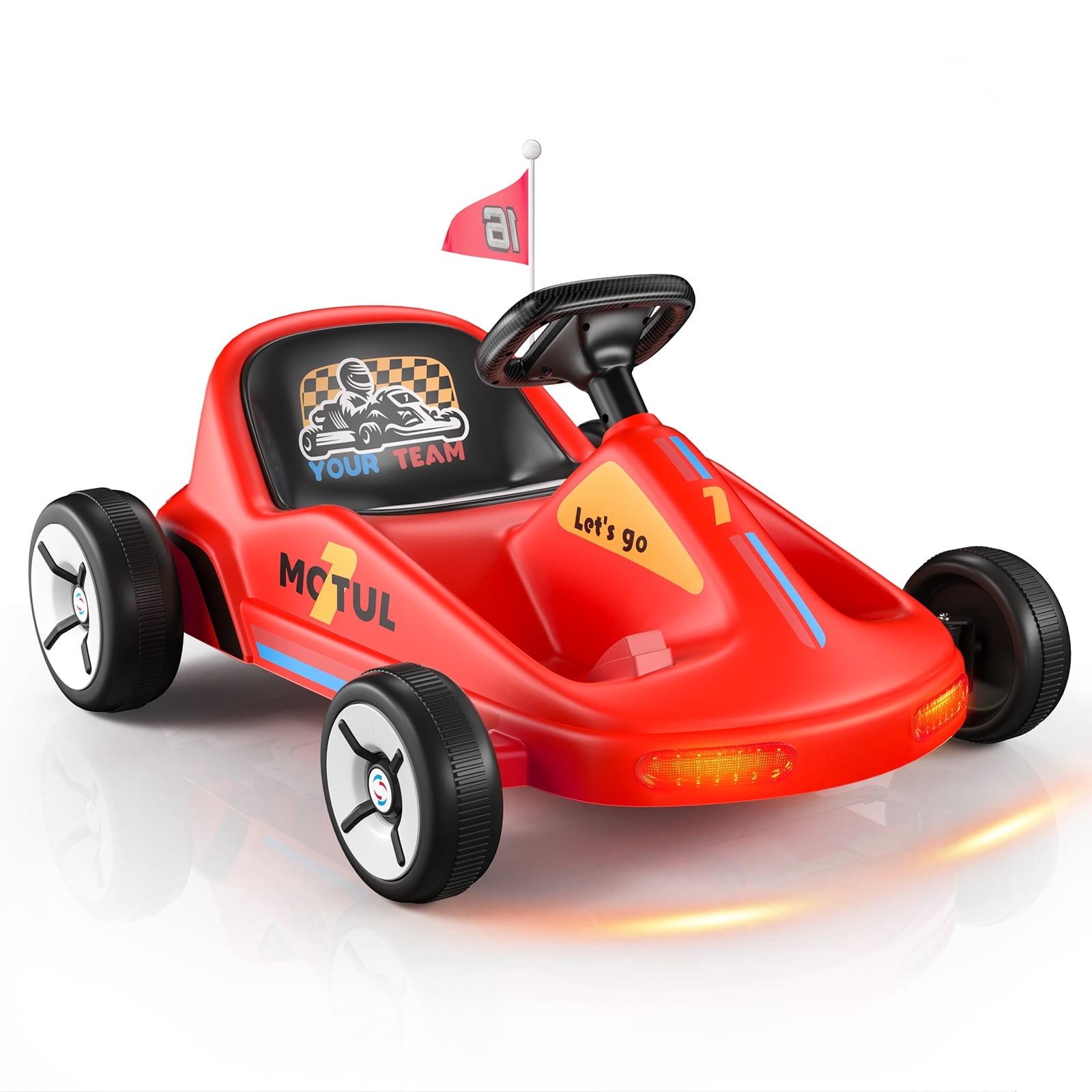 LIGIANT SAT ONE 12V Electric Go Kart for Kids, Quick Assembly Ride-On ...