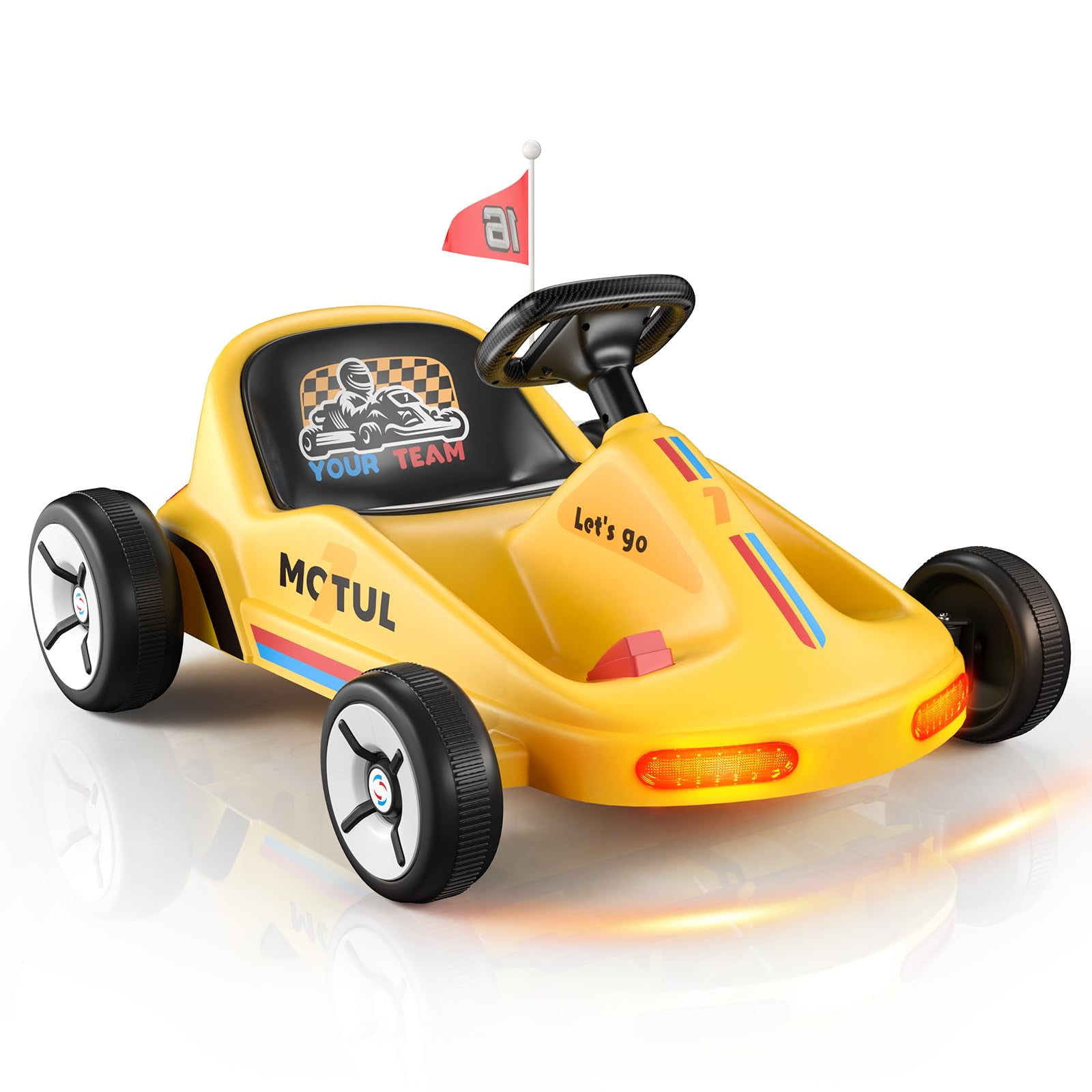 LIGIANT SAT ONE 12V Electric Go Kart for Kids, Quick Assembly Ride-On ...