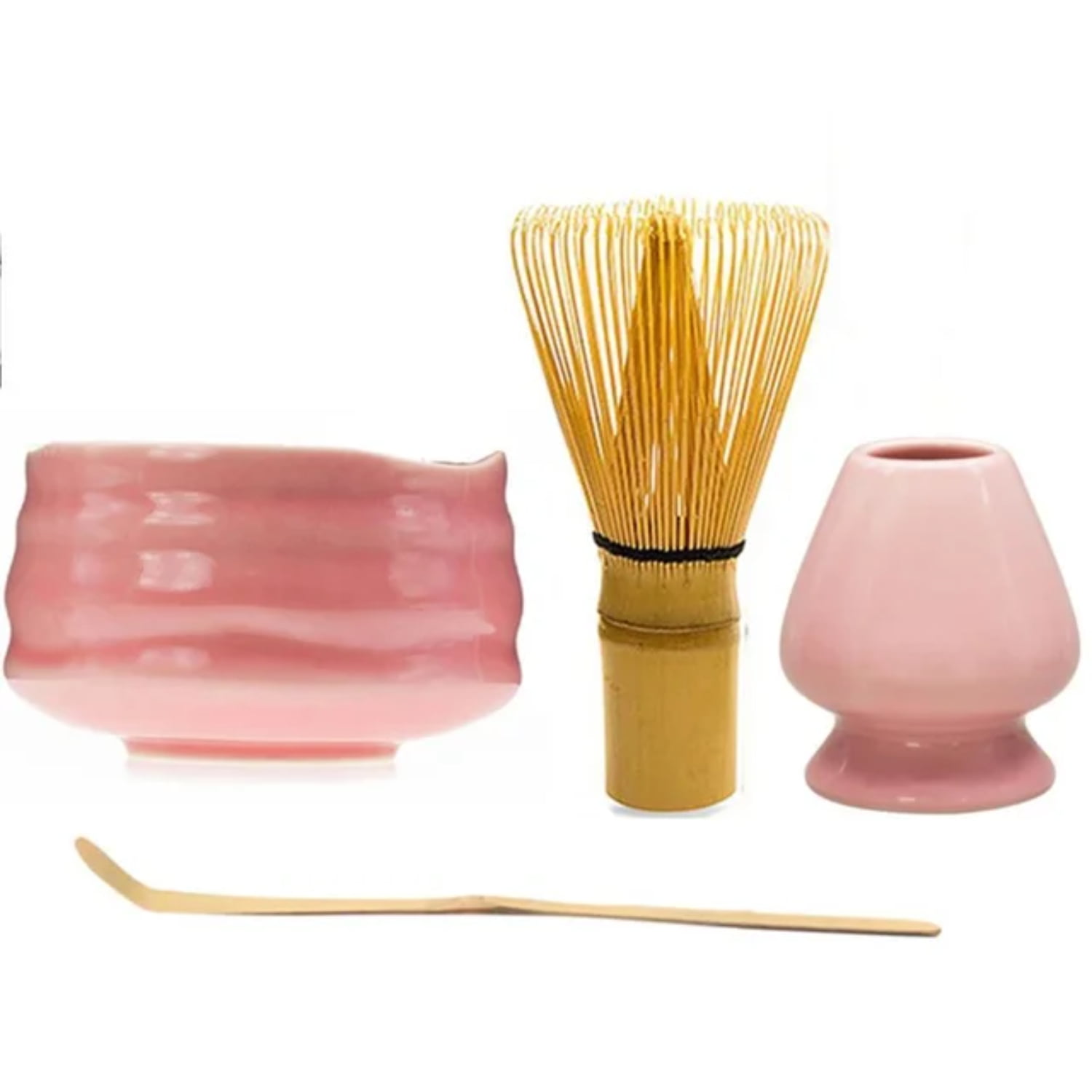 LIGIUJN Elegant Pink Ceramic Matcha Tea Ceremony Gift Set with Chasen ...