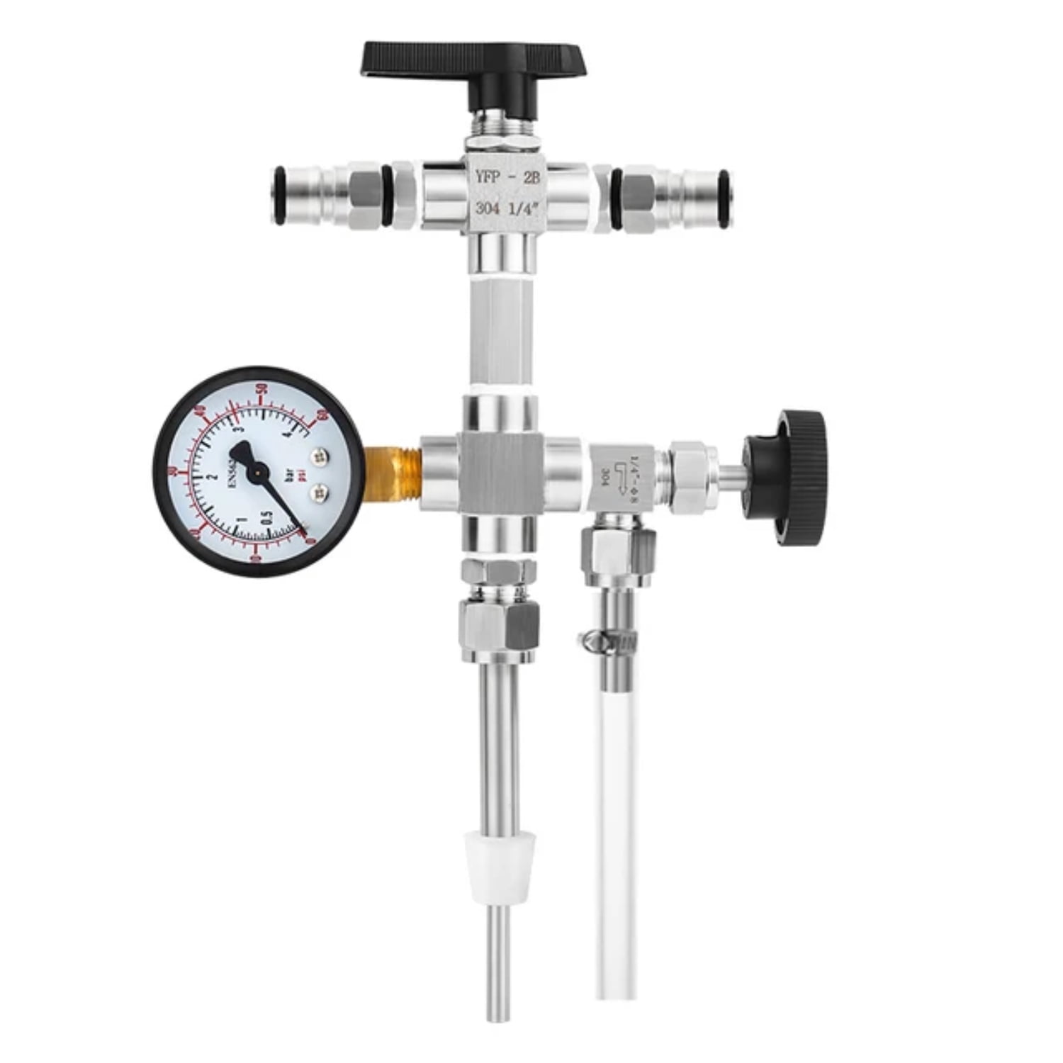 LIGIUJN Stainless Steel Short Counter Pressure Bottle Filler for ...