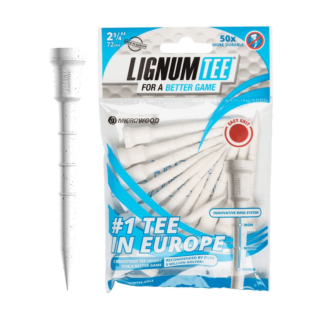 LIGNUM Tee Premium Golf Tees, Lasts 50+ Rounds, Anti-Spin Head, Ring ...