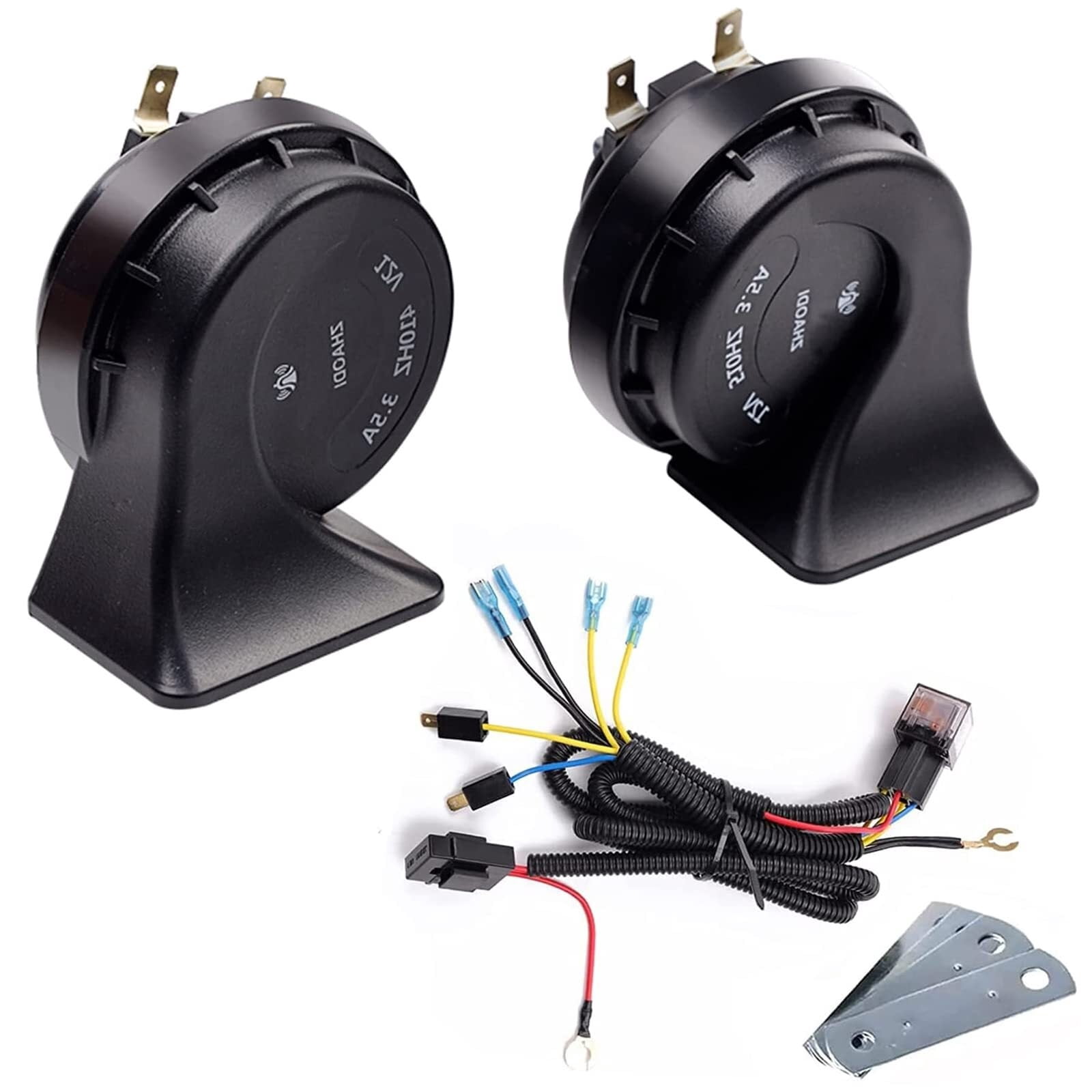 LIGUOB Car Horn 12V Truck Horns with Button Kit, Waterproof, 125dB High ...