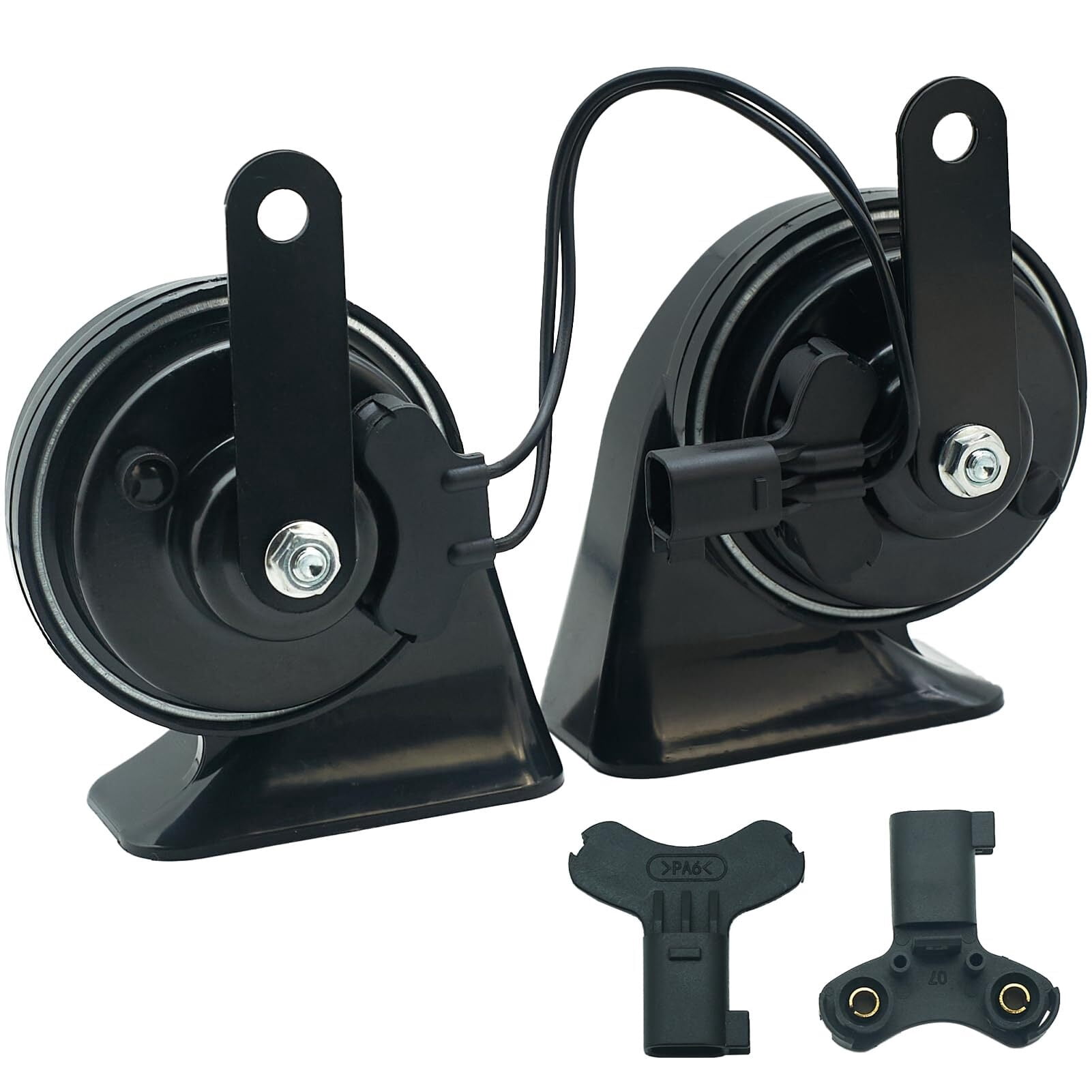 LIGUOB Car Horn 12V Universal Super Loud Auto Horn Electric Waterproof ...