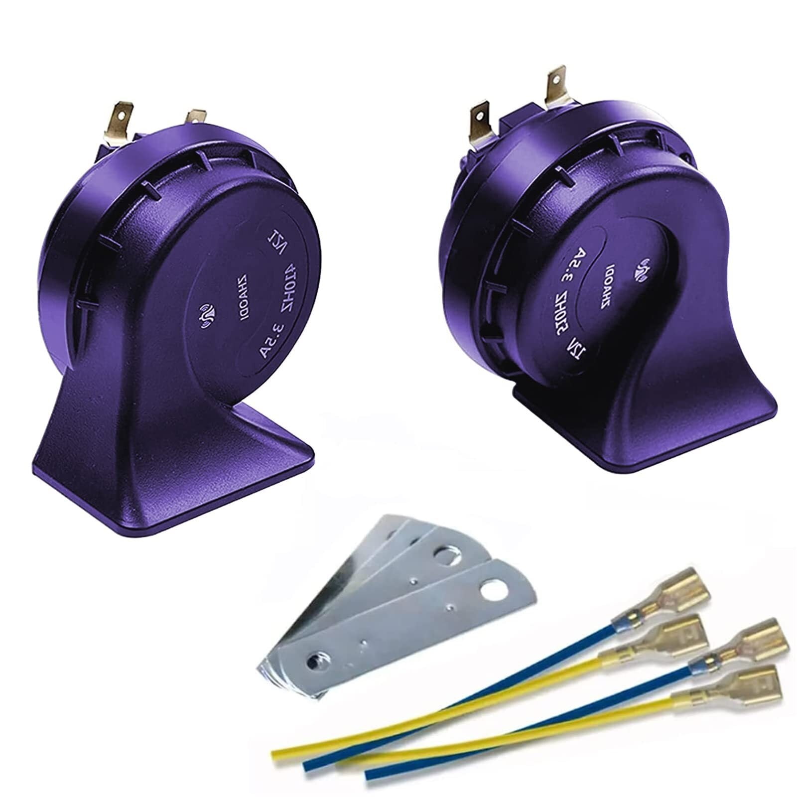 LIGUOB Loud Snail Horn 12V, Motorcycle Horn with Relay Universal ...