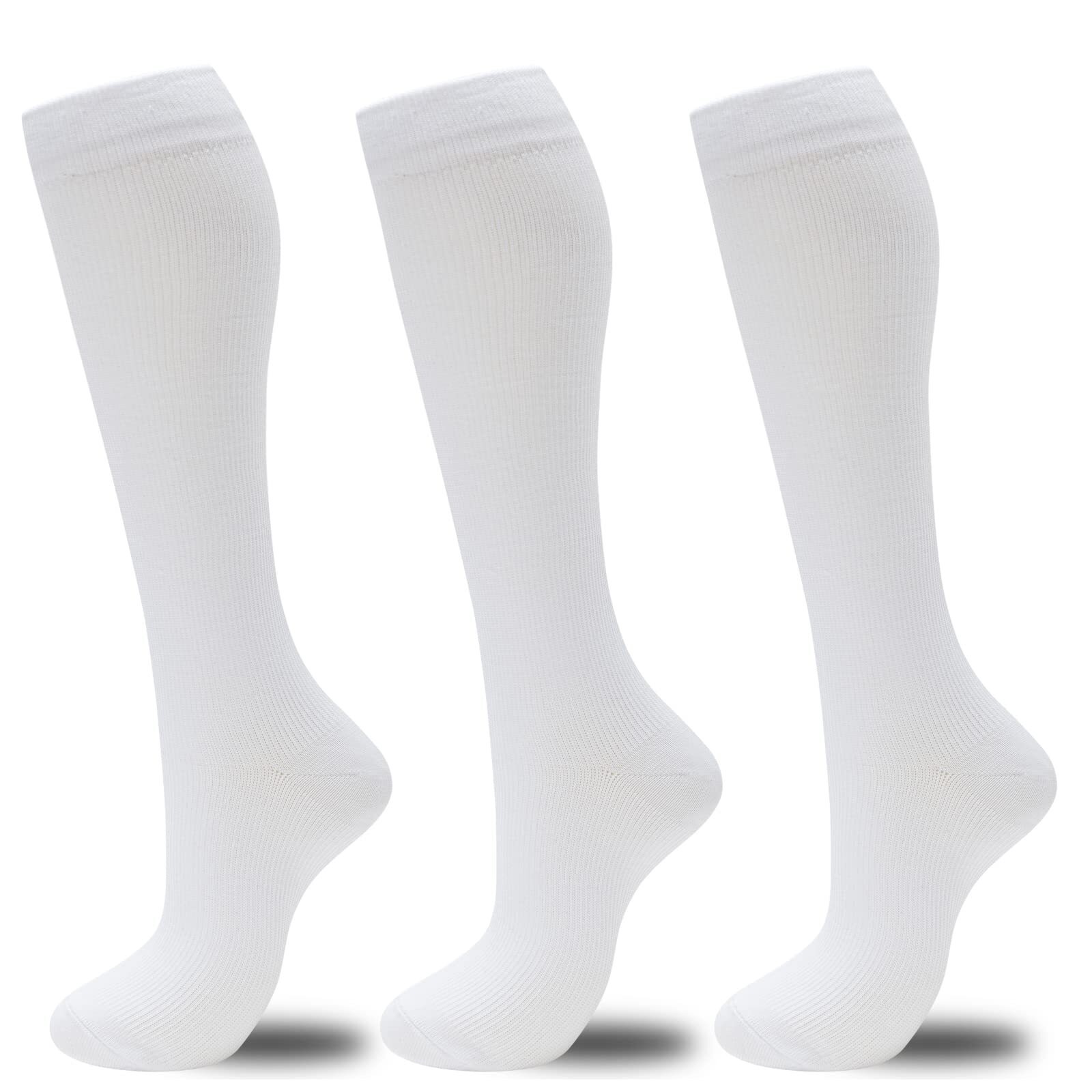 LIGUObin Compression Socks for Women Men 3 Pairs Graduated Compression ...