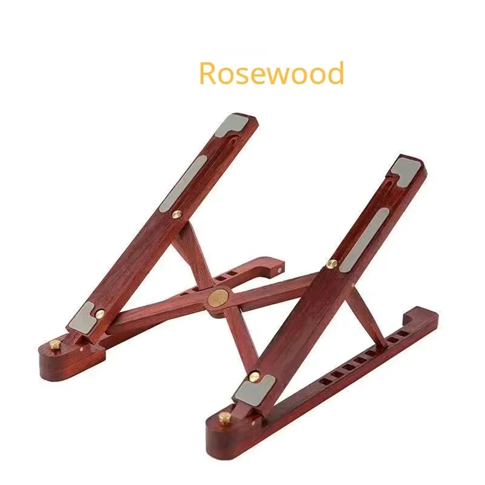 LIGUObin Wood Laptop Stand Foldable Height Adjustable Portable Notebook ...