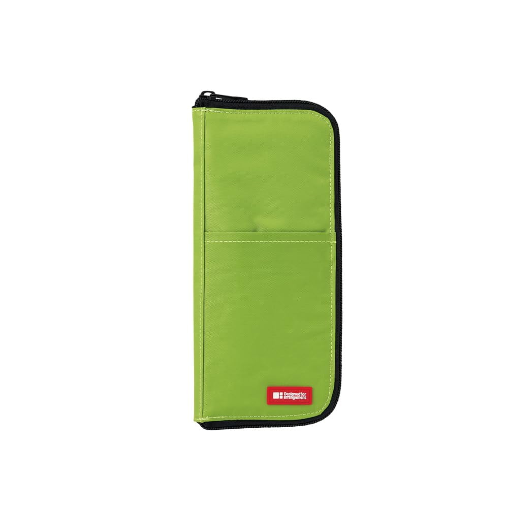 LIHIT LAB Slim Pen/Pencil Pouch, 0.7 Ã— 3.9 Ã— 8.5 Inches, Yellow Green ...