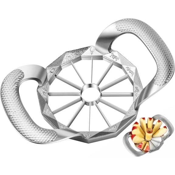Apple Slicer,12-Slices Stainless Steel Cutter，Heavy Duty Stainless ...