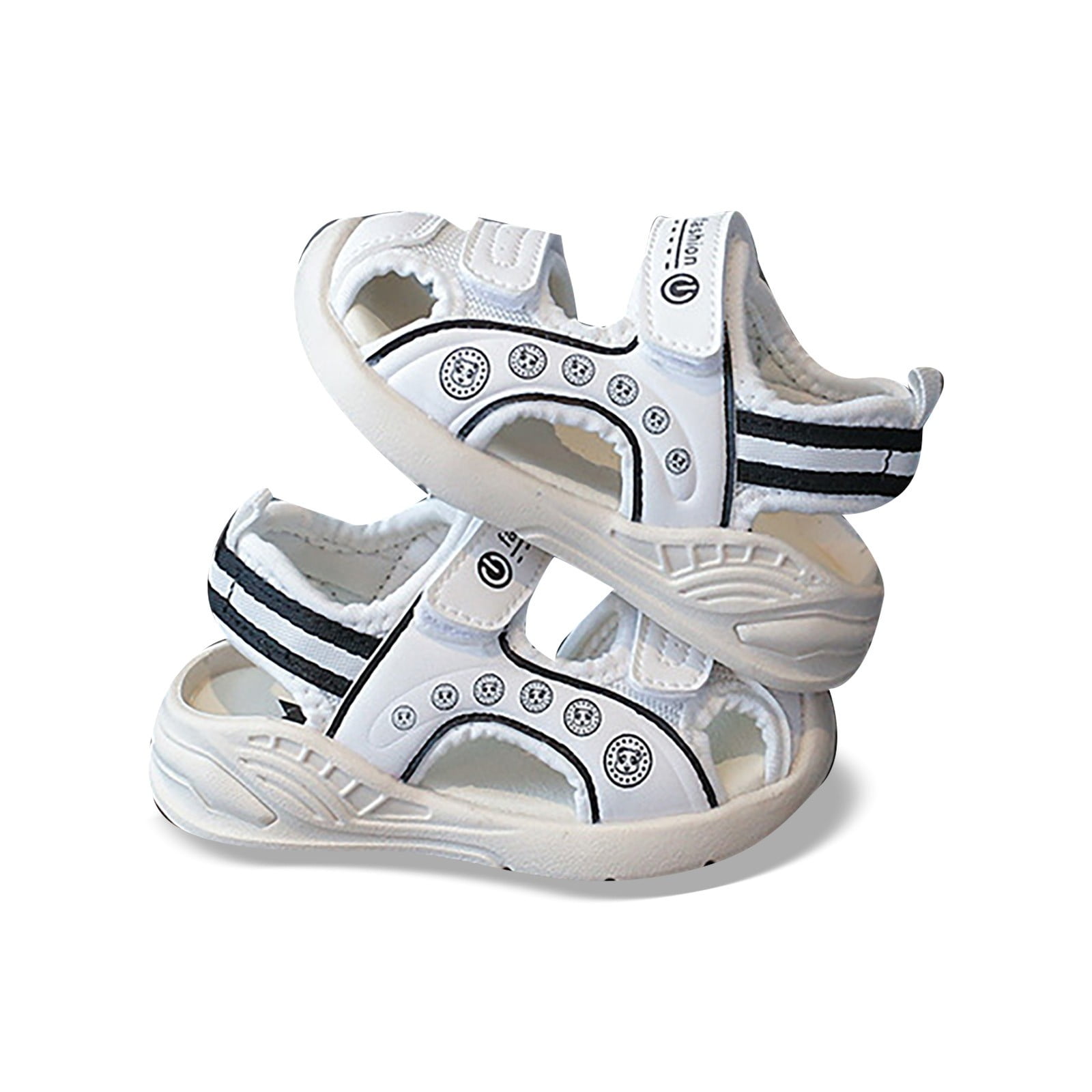 LIIPEE Boys Sandals Casual Cartoon Graphic Hollow Out Hook And Loop ...