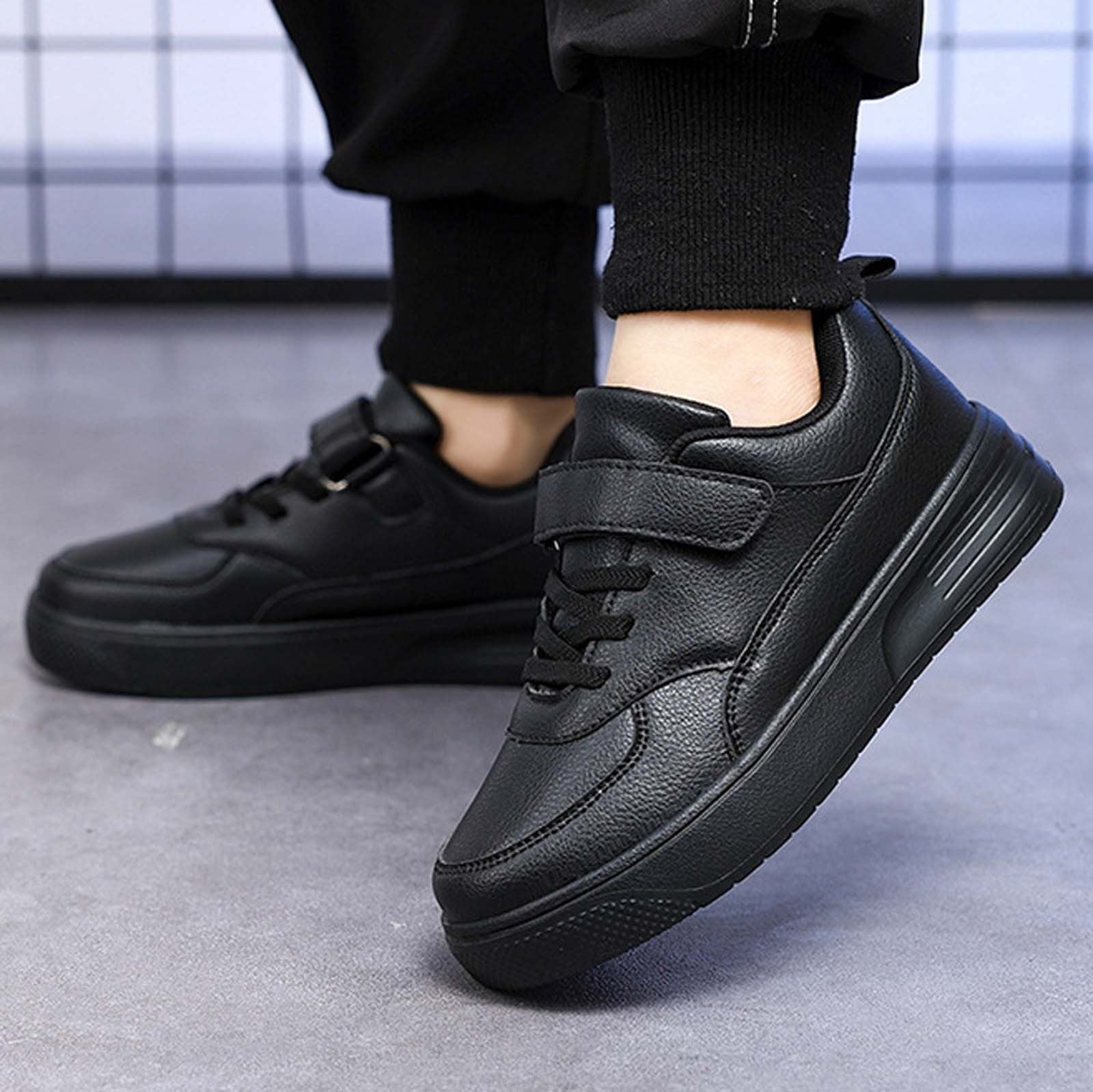 LIIPEE Girls Boys Athletic Sneakers Solid Color Closed Toe Non-Slip ...