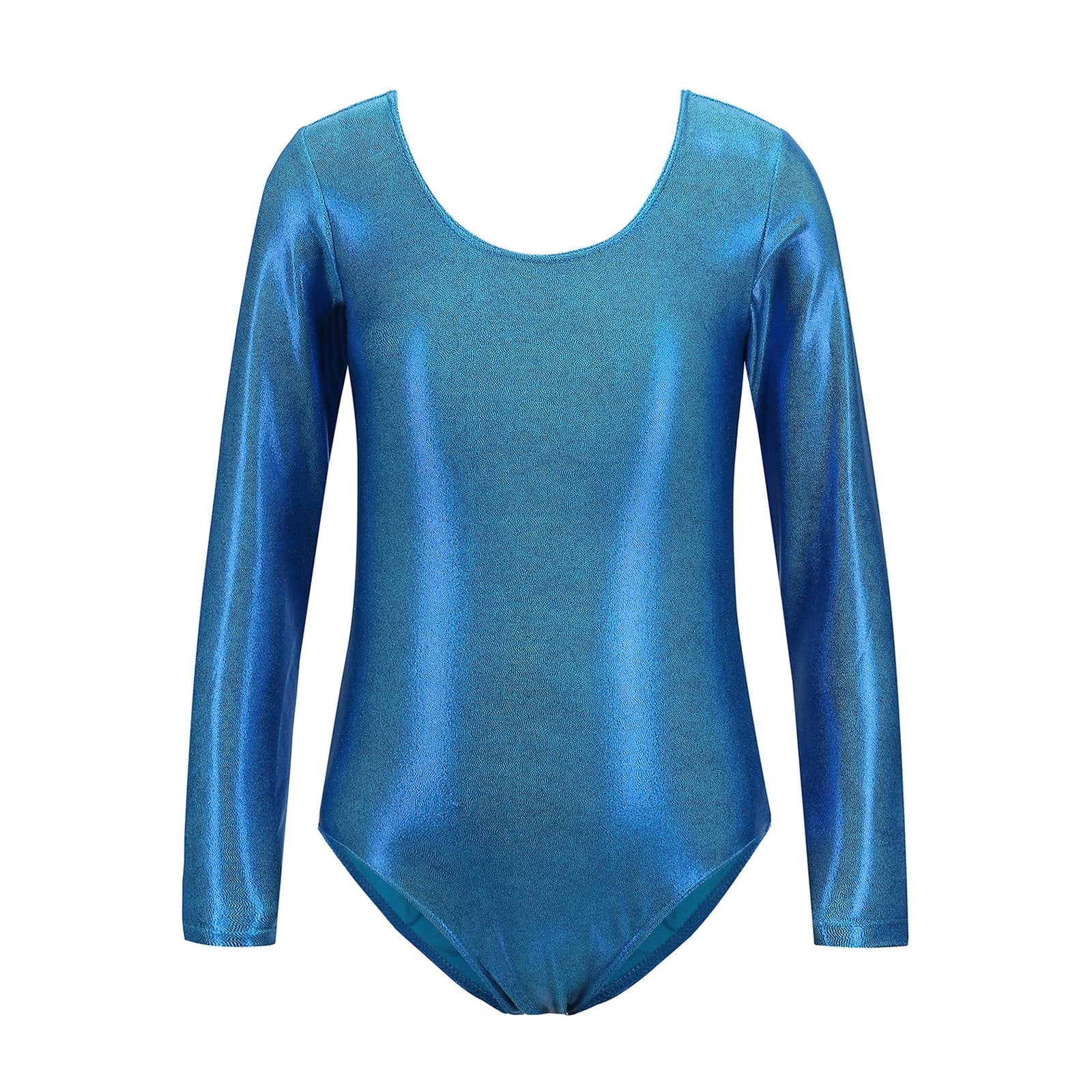 LIIPEE Girls Boys Gymnastics Leotards Spring Summer Long Sleeve Solid ...
