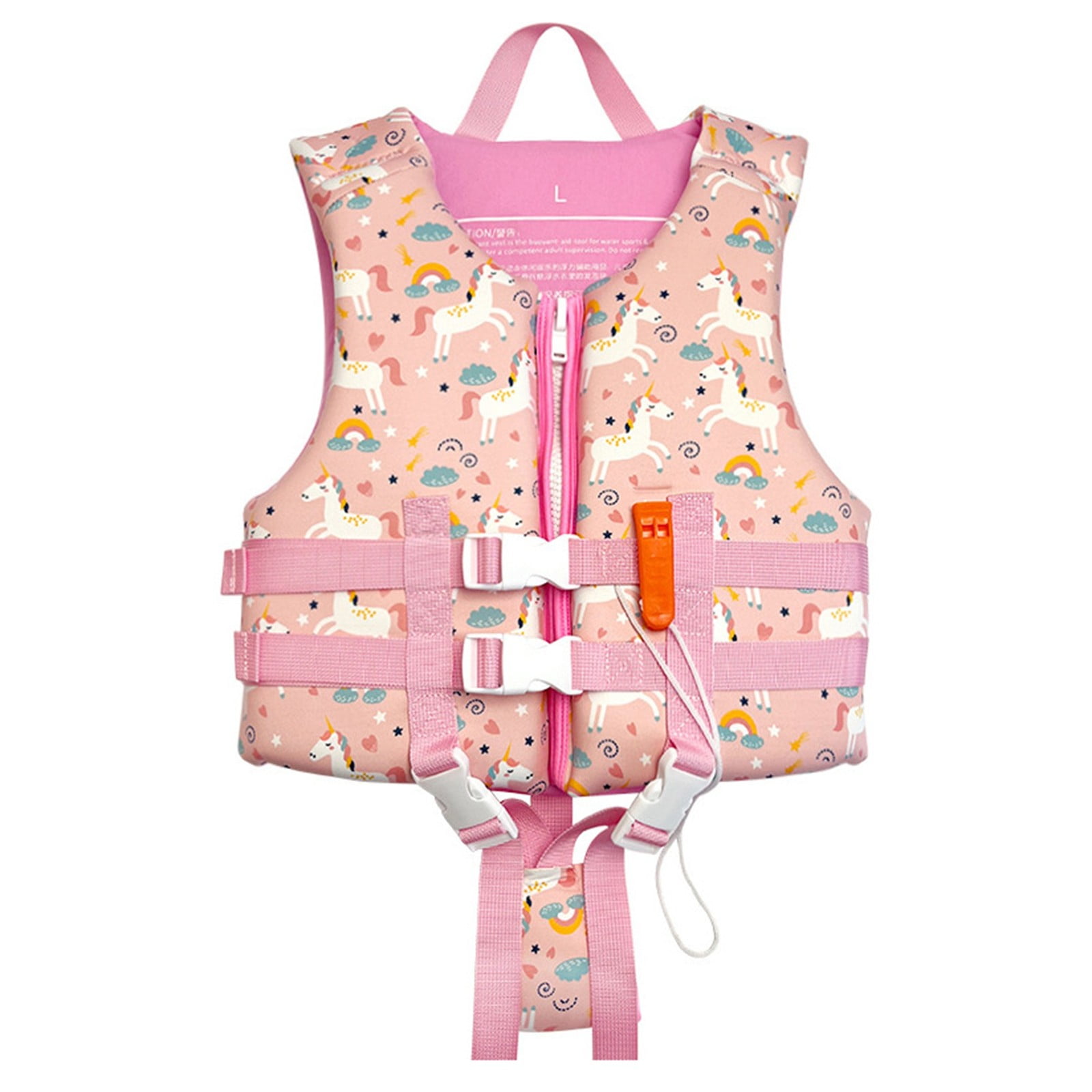 LIIPEE Girls Buoyancy Life Jacket Summer Cute Cartoon Printed ...