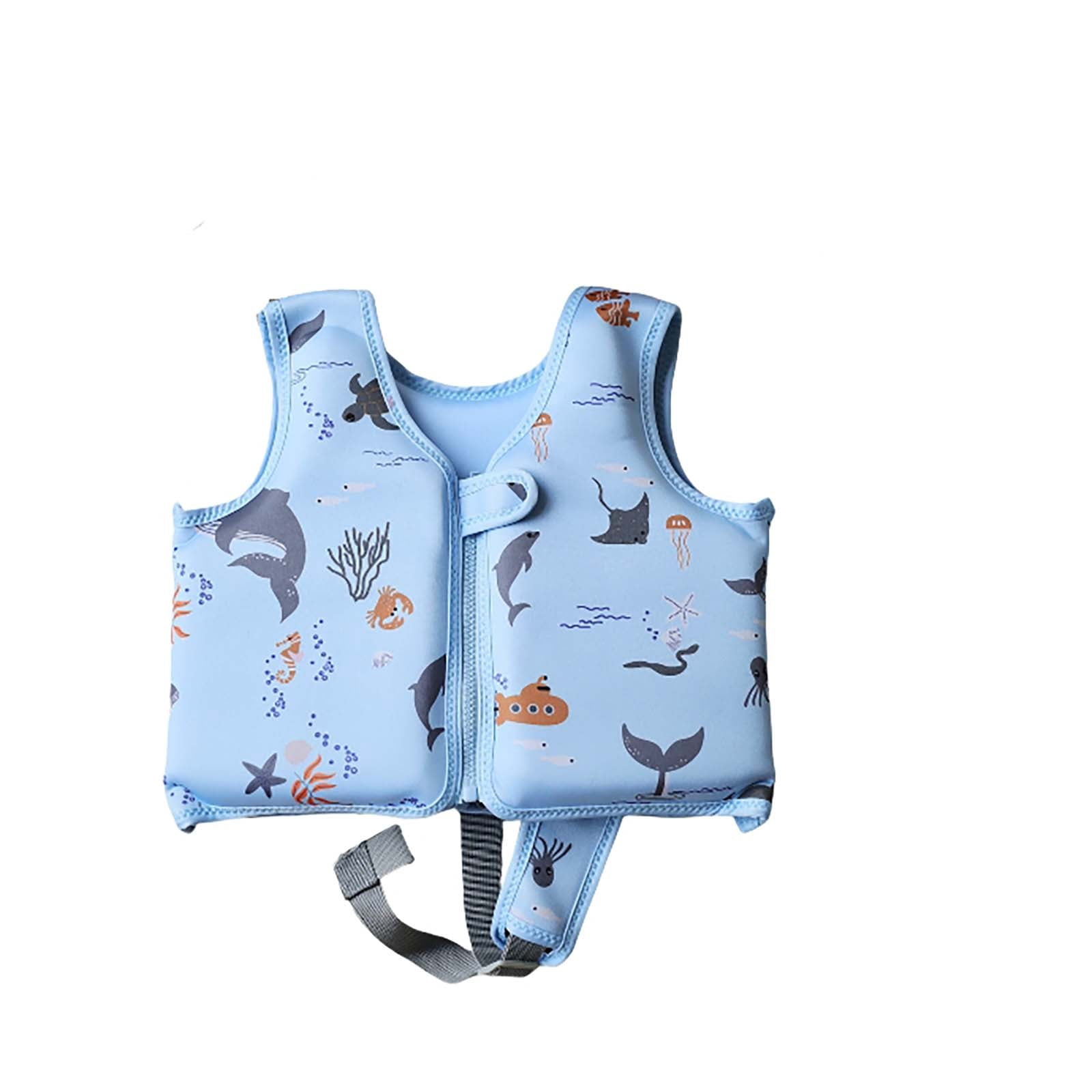 LIIPEE Girls Buoyancy Life Jacket Summer Cute Cartoon Printed ...