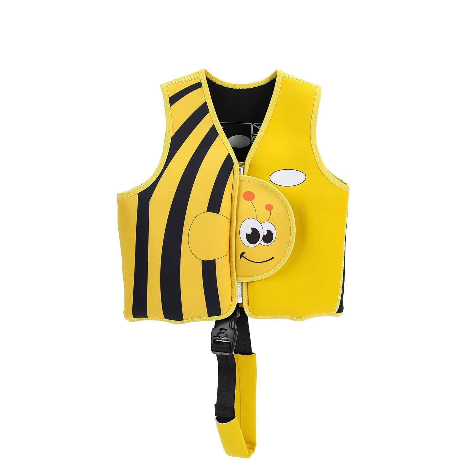 LIIPEE Girls Buoyancy Life Jacket Summer Cute Cartoon Printed ...