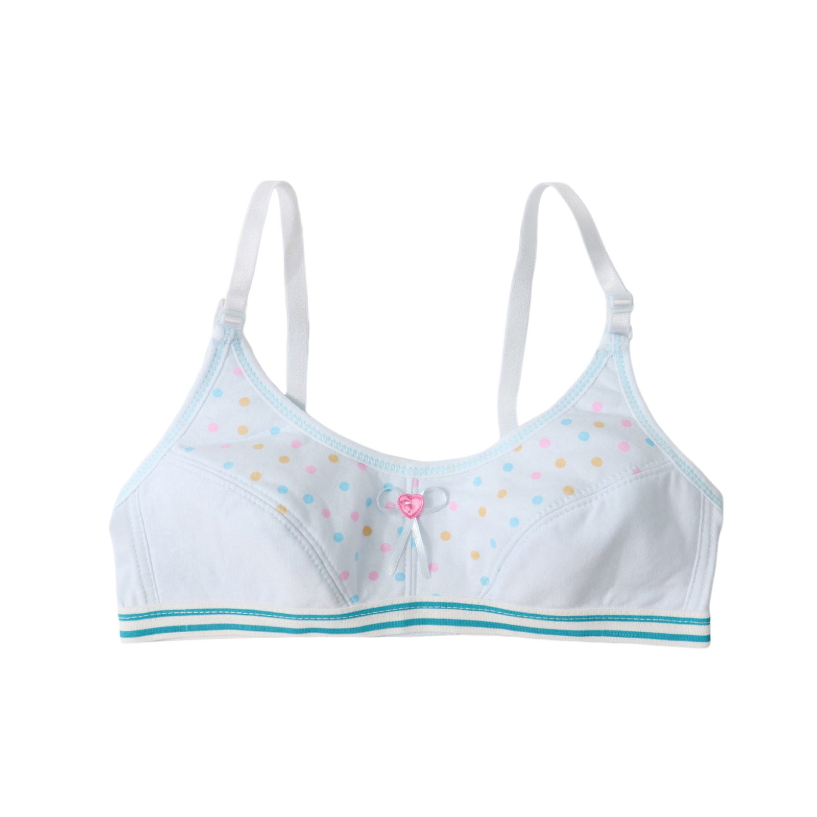 LIIPEE Girls Underwear Soft Comfort Polka Dot Printed Adjustable Strap ...