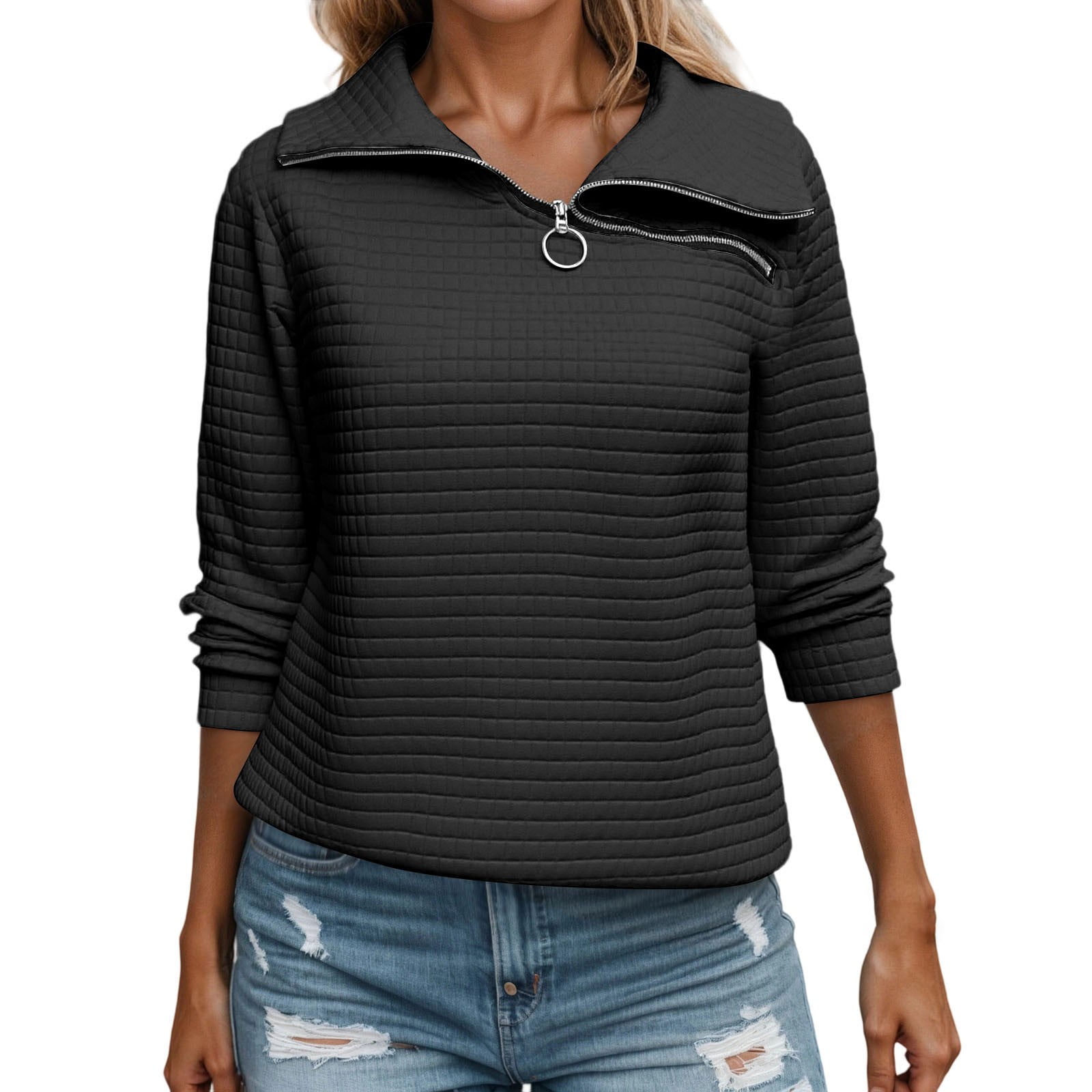 LIIPEE Hoodless For Women Fall Winter Warm Solid Color Plain Long ...