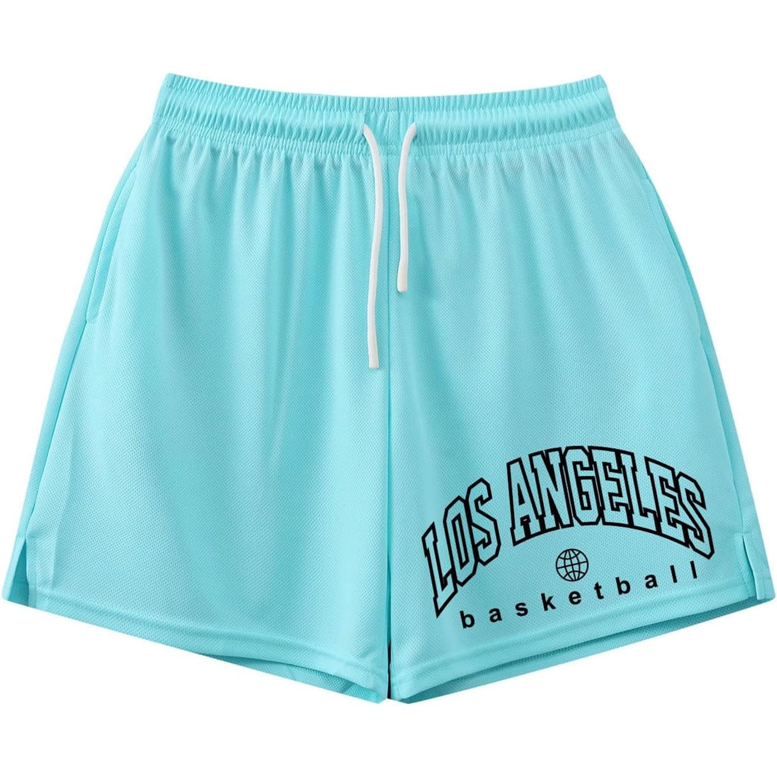 LIIPEE Mens Casual Shorts Summer Comfortable Letter Printed Stretch ...