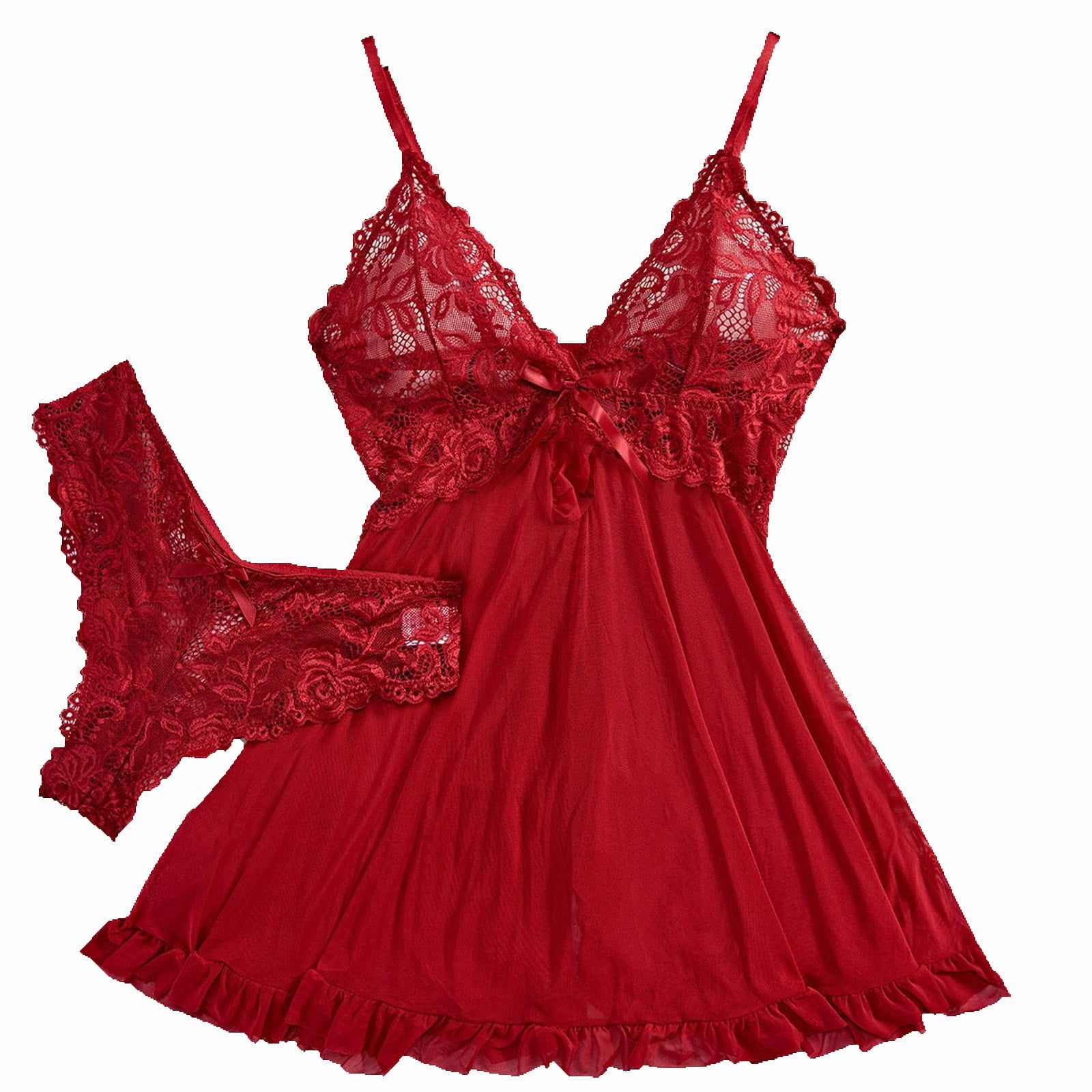 LIIPEE Women Sleepwear Summer Fall Lingerie Sexy Lace Mesh Shapewear ...