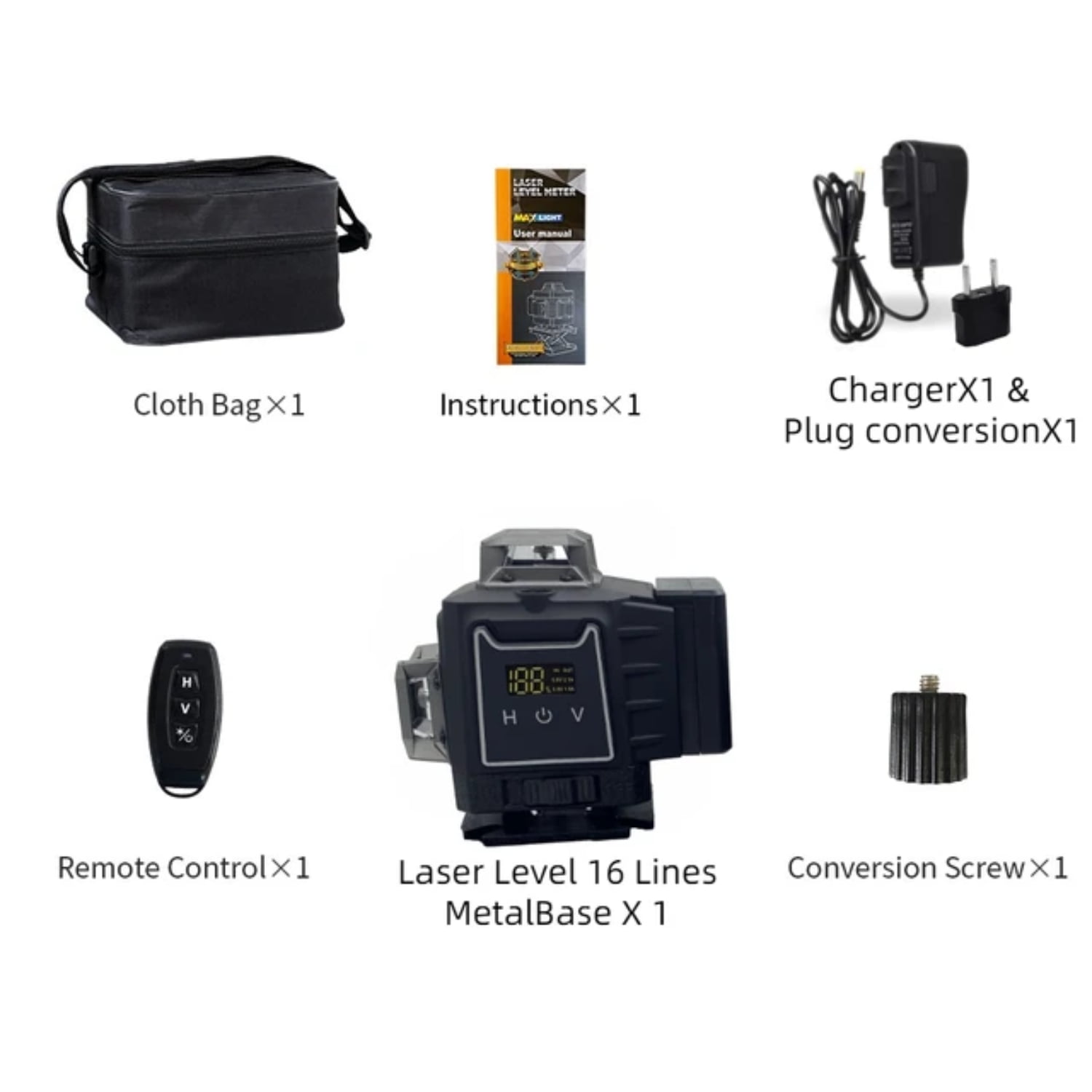 LIISANSA Professional Green Auto-Leveling Laser Level with Tripod ...