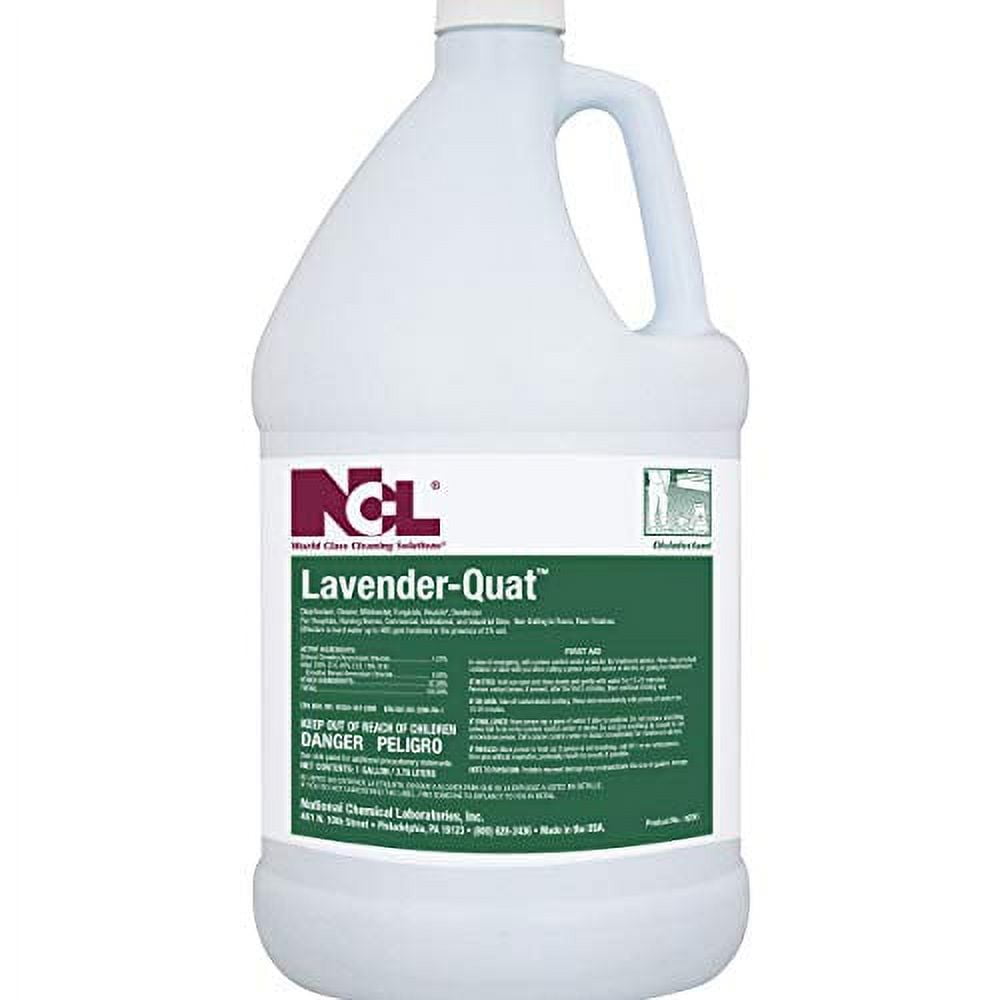 LIJA LAVENDER-QUAT Disinfectant Cleaner 4 x 1 Gallon, Makes 128 Gallons ...