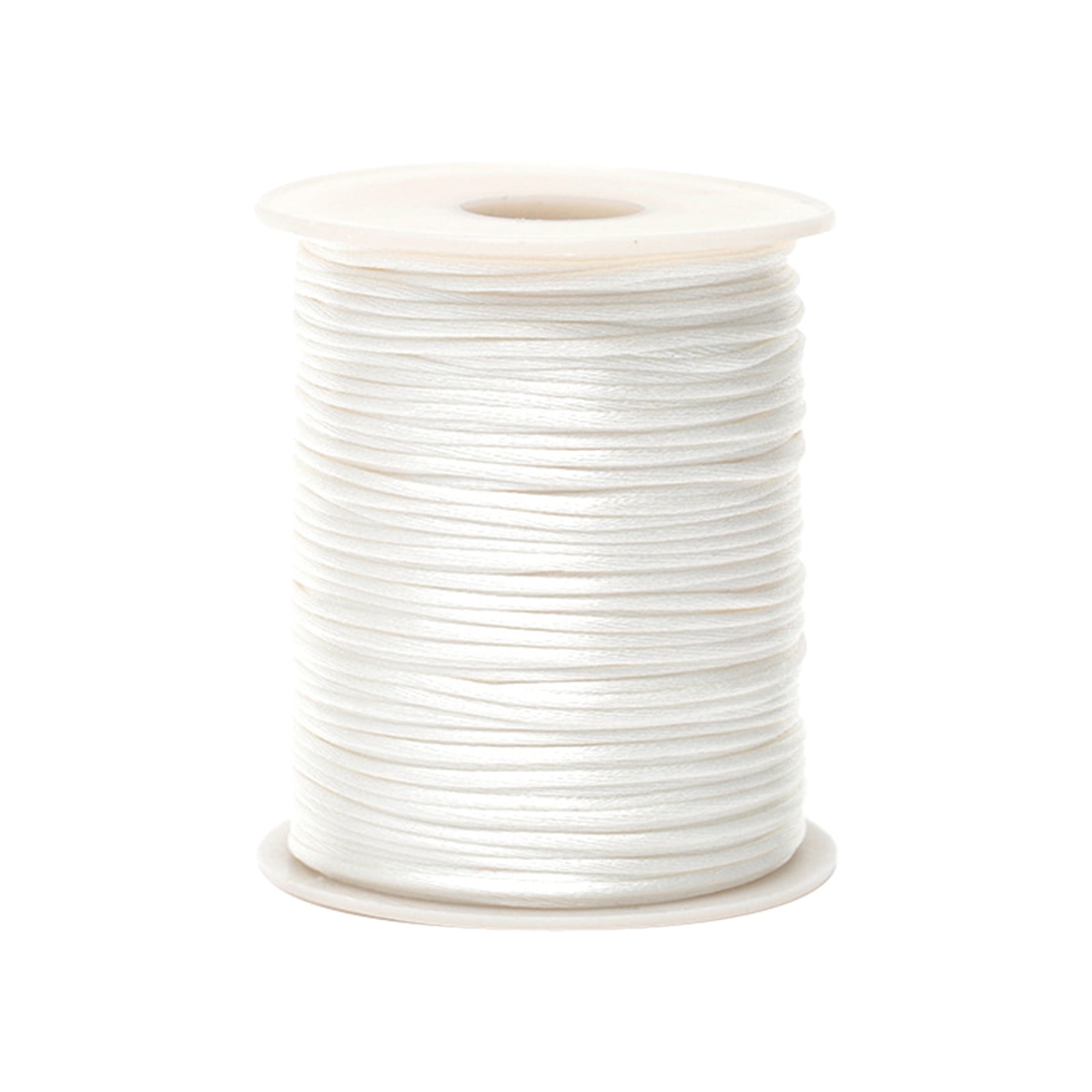 LIJCC 1.5 mm Nylon Satin Cord Beading Braided Thread No. 6 String for ...