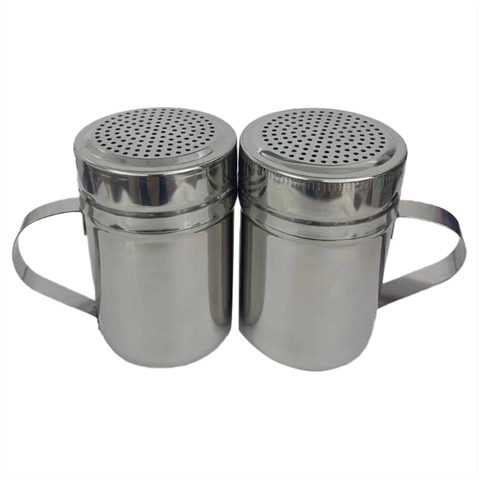 LIJCC 2Pc Stainless Steel Powder Can,Stainless Steel Powder Spreader ...