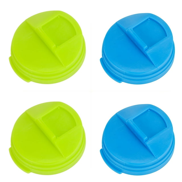 LIJCC 4Pc Beverage Preservation Lids,Reusable Lid for Can Beer Leak ...