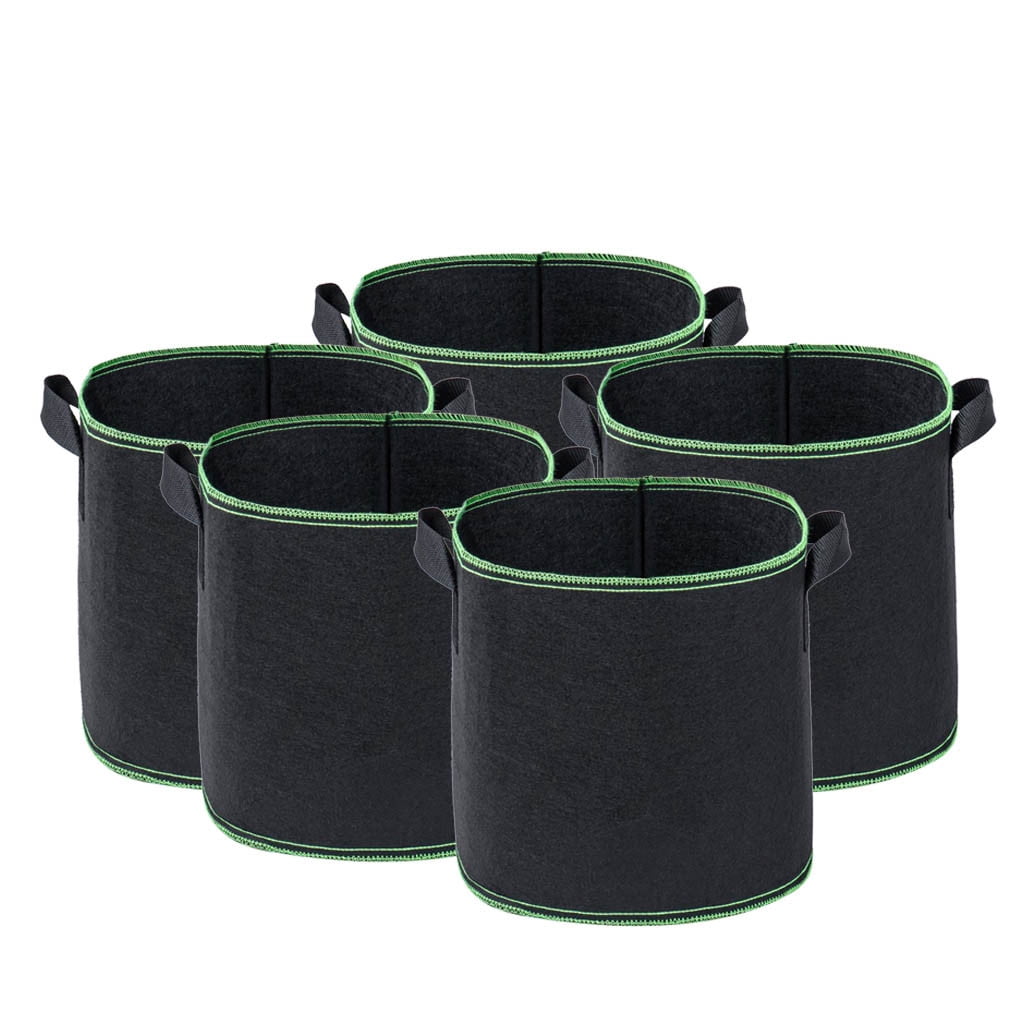 LIJCC 5Pc Gallon Tree Planting Bag Planting Bag Seedling Flower Pot ...