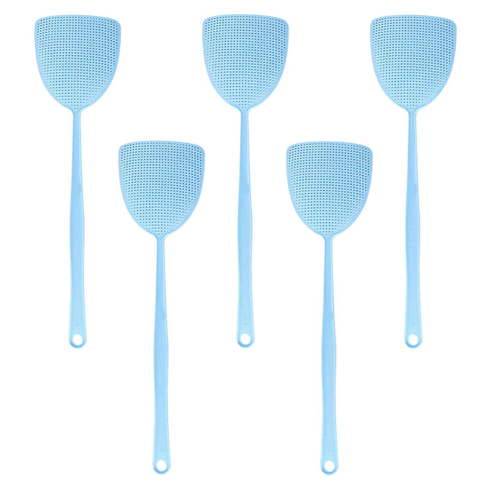 LIJCC 5Pc Mosquito Swatter,Fly Swatters Plastic 17 5'' Long Handle Fly ...
