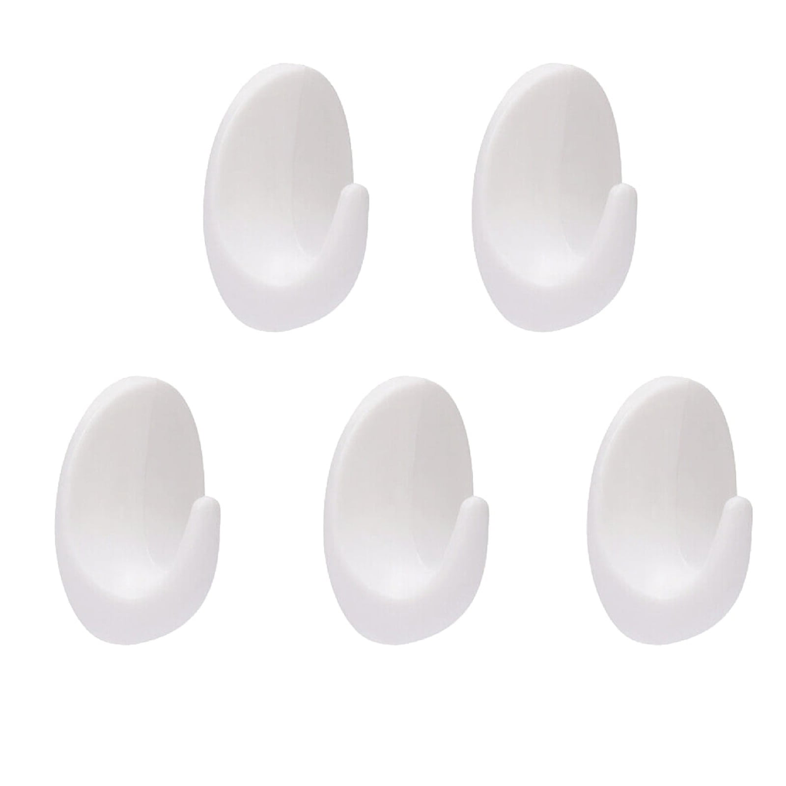 LIJCC 5pc Hook 5pcs Self Adhesive Hanger Hooks Wall Door Sticky Towel Coat Hook Bathroom Suction ...
