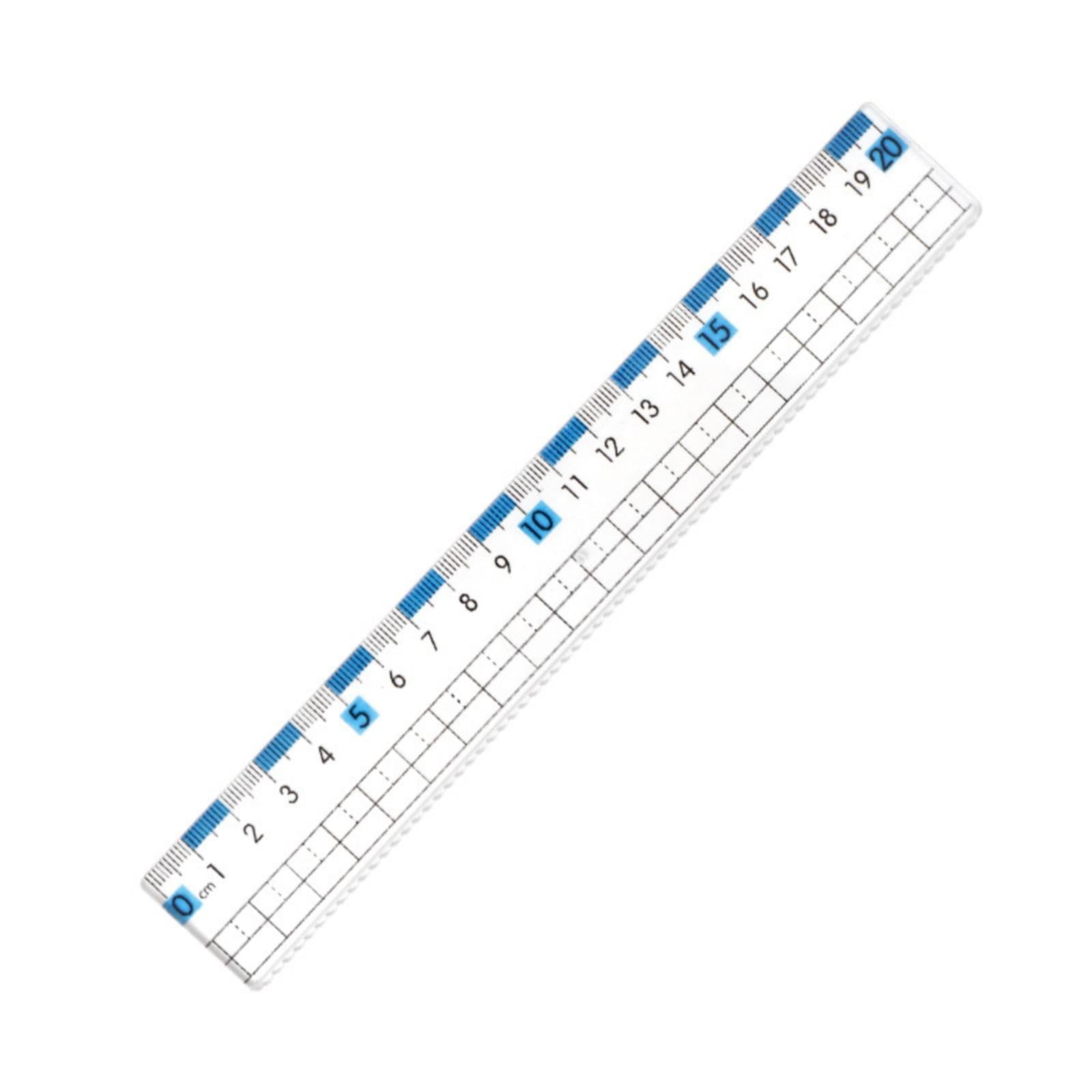 LIJCC Anti-Myopia Ruler for Students Straight Ruler Metric Clear ...