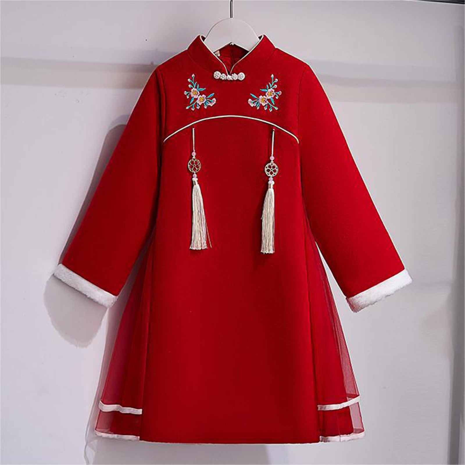 LIJCC Baby Girls Qipao Dress for Chinese New Year Style Traditional ...