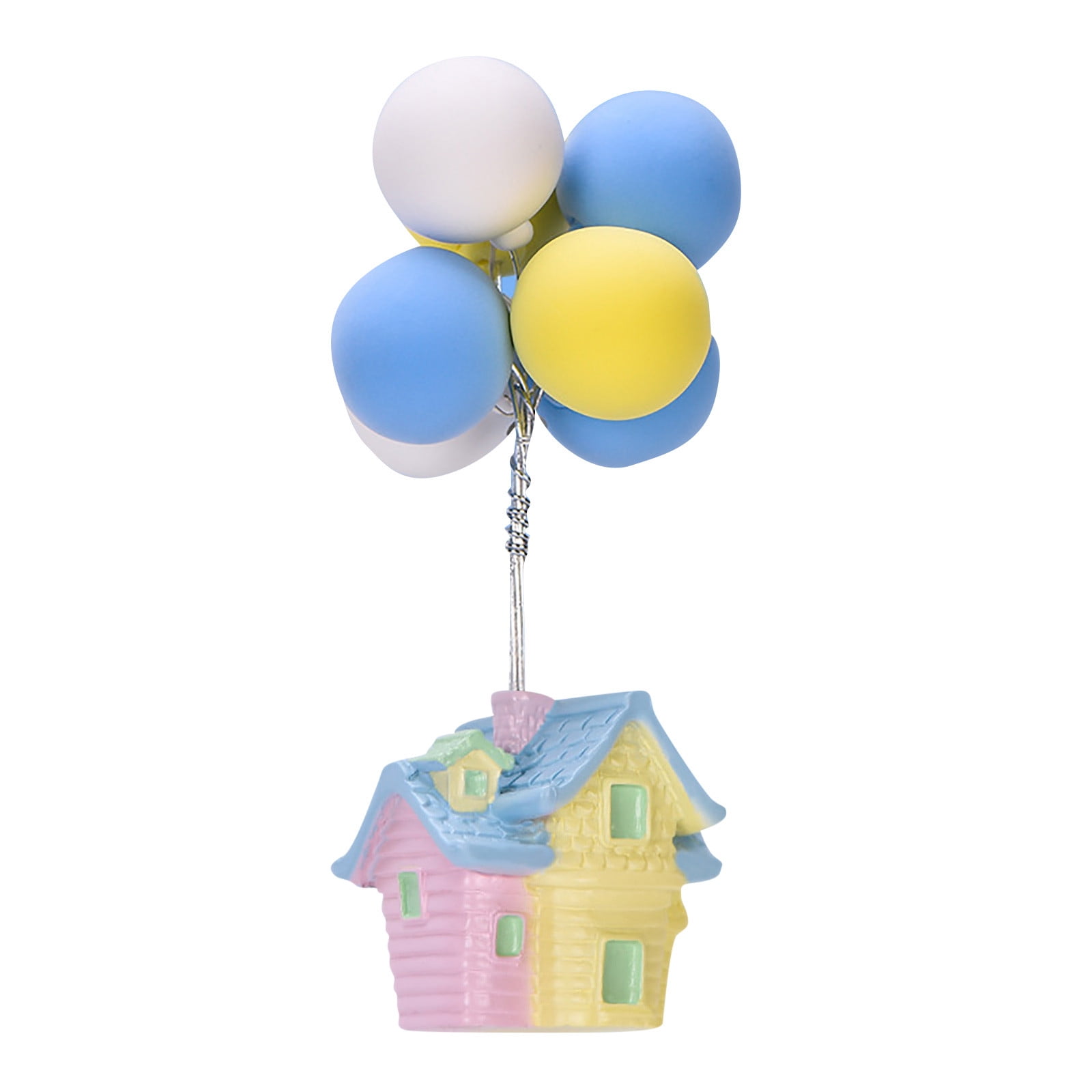 LIJCC Balloon Flying House Micro Landscape Desktop Ornaments,Miniature ...