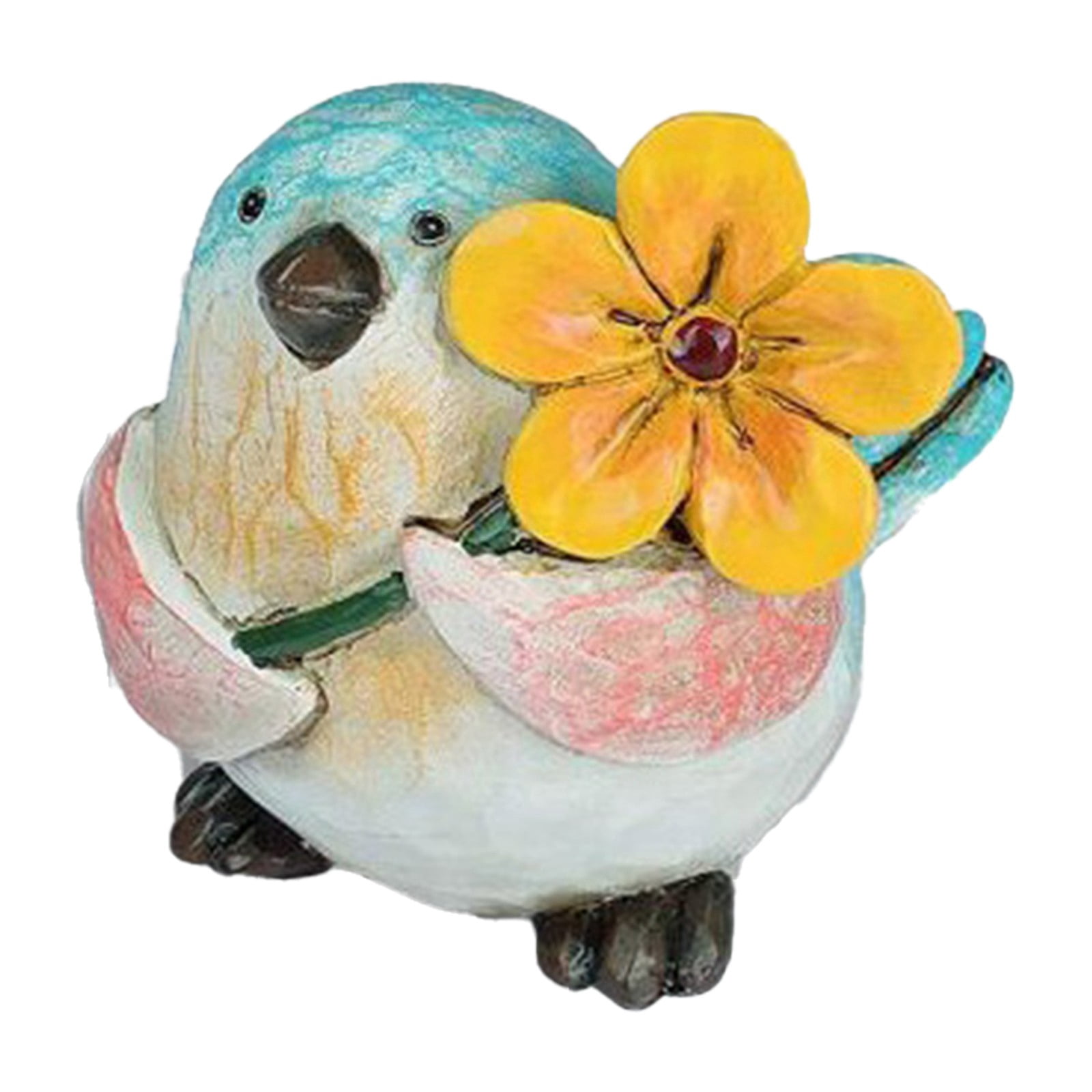 LIJCC Bird Ornaments,Colorful Bird Ornament with Flowers Hand Painted ...