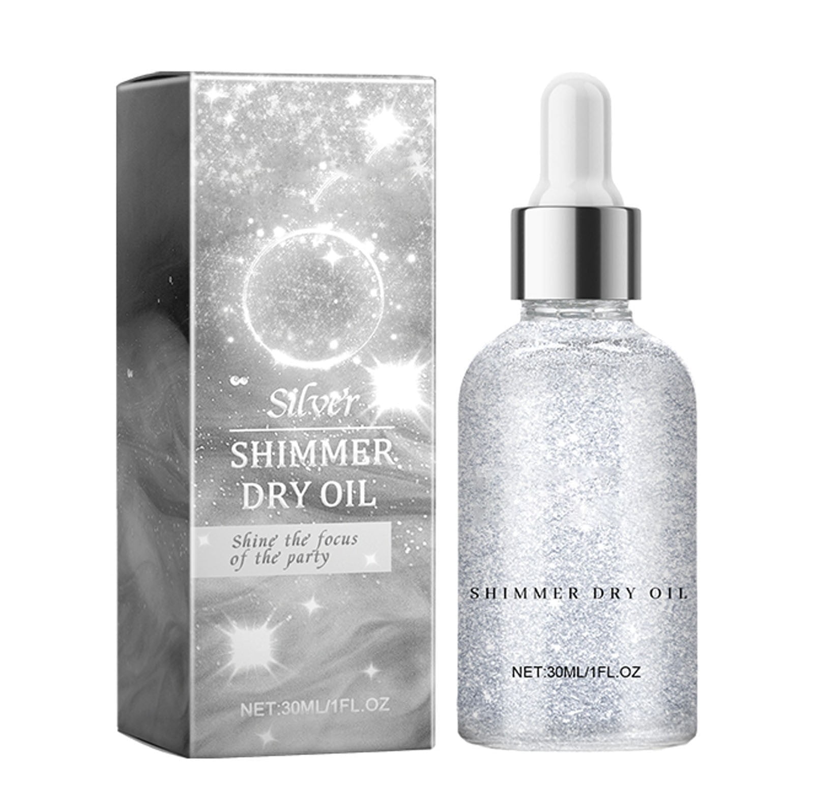 LIJCC Body Glitter Oil High Glow Skin Moisturizing Light Party Shine ...