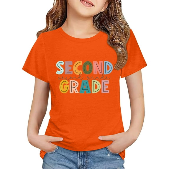 LIJCC Boys Girls First Day of Second Grade Back to School Cotton T ...