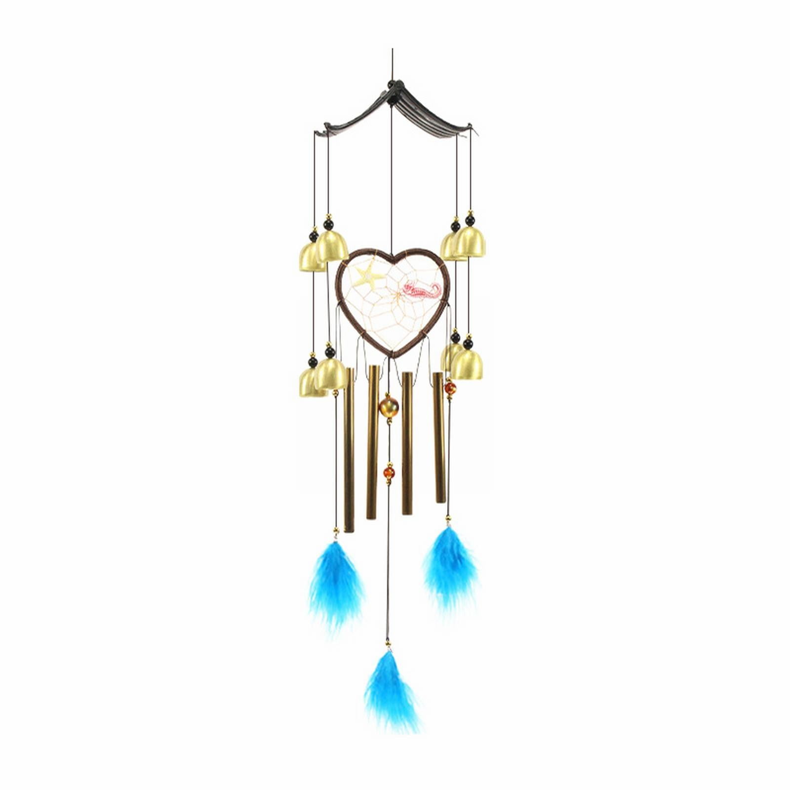LIJCC Dream Catcher Metal Bell Wind Chime Hanging Decoration,Memorial ...