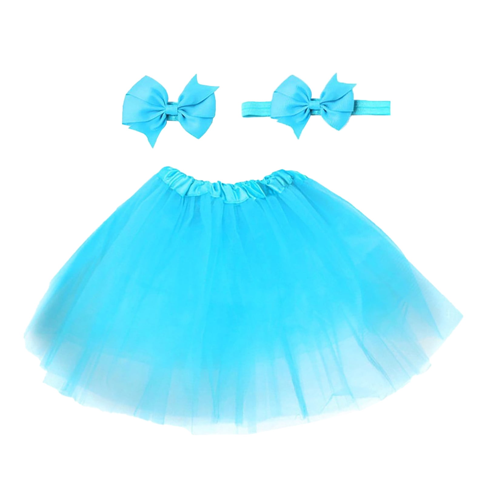LIJCC Explosion Girls Tuutu Dress Set Kids Bustier Hairband Accessory ...