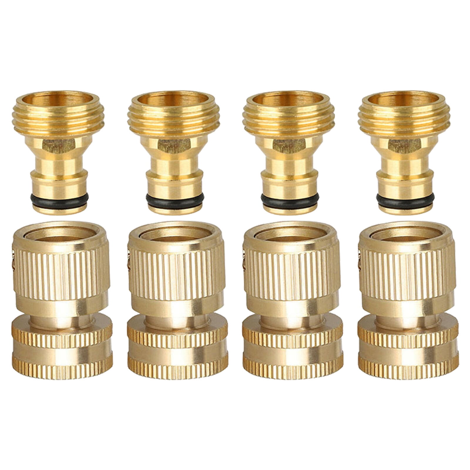 LIJCC Garden Hose All-Copper Threaded Quick Connector 4pcs Garden Hose ...